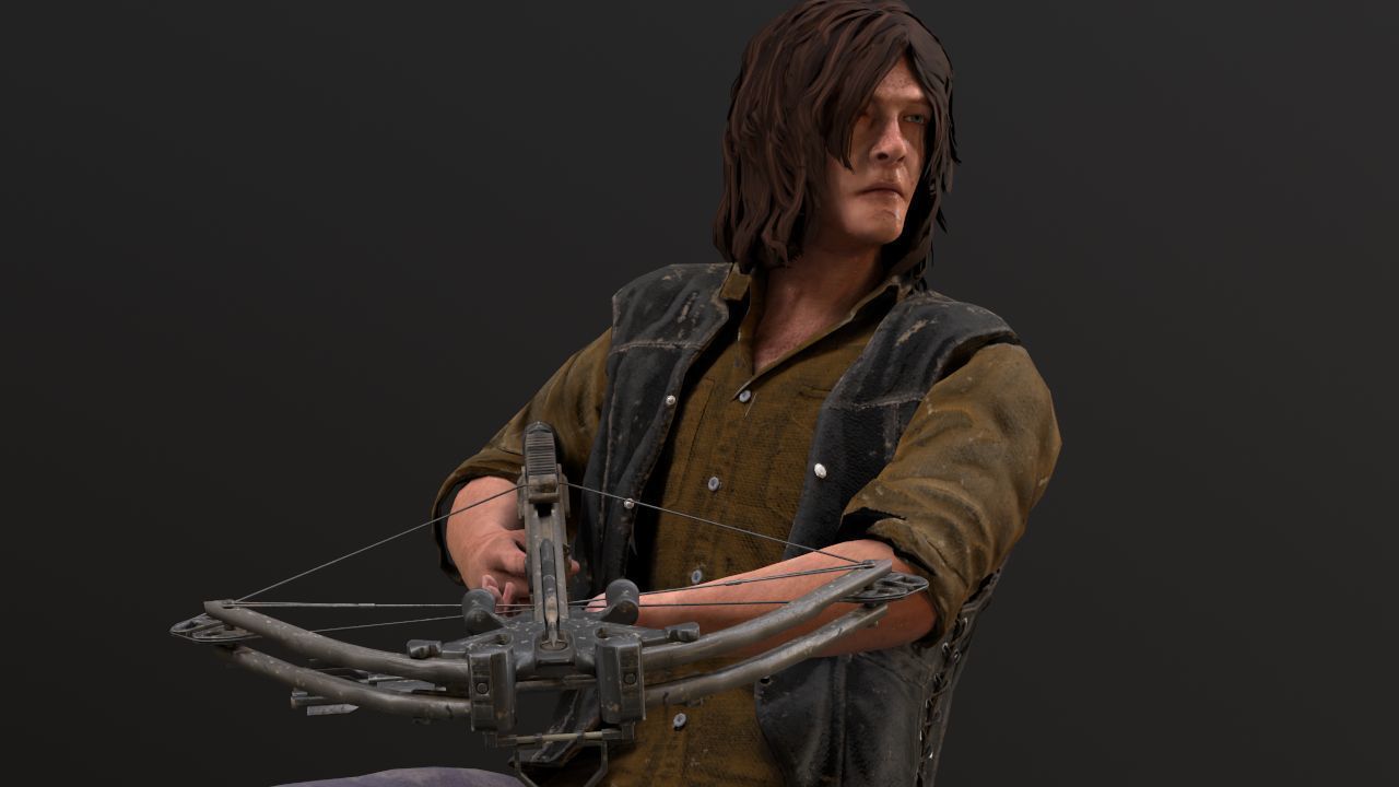 3D model Daryl Dixon Renderable PBR game ready VR / AR / low-poly ...