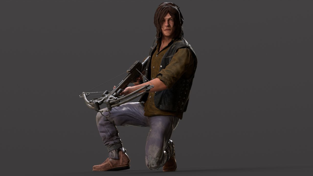 3D model Daryl Dixon Renderable PBR game ready VR / AR / low-poly ...