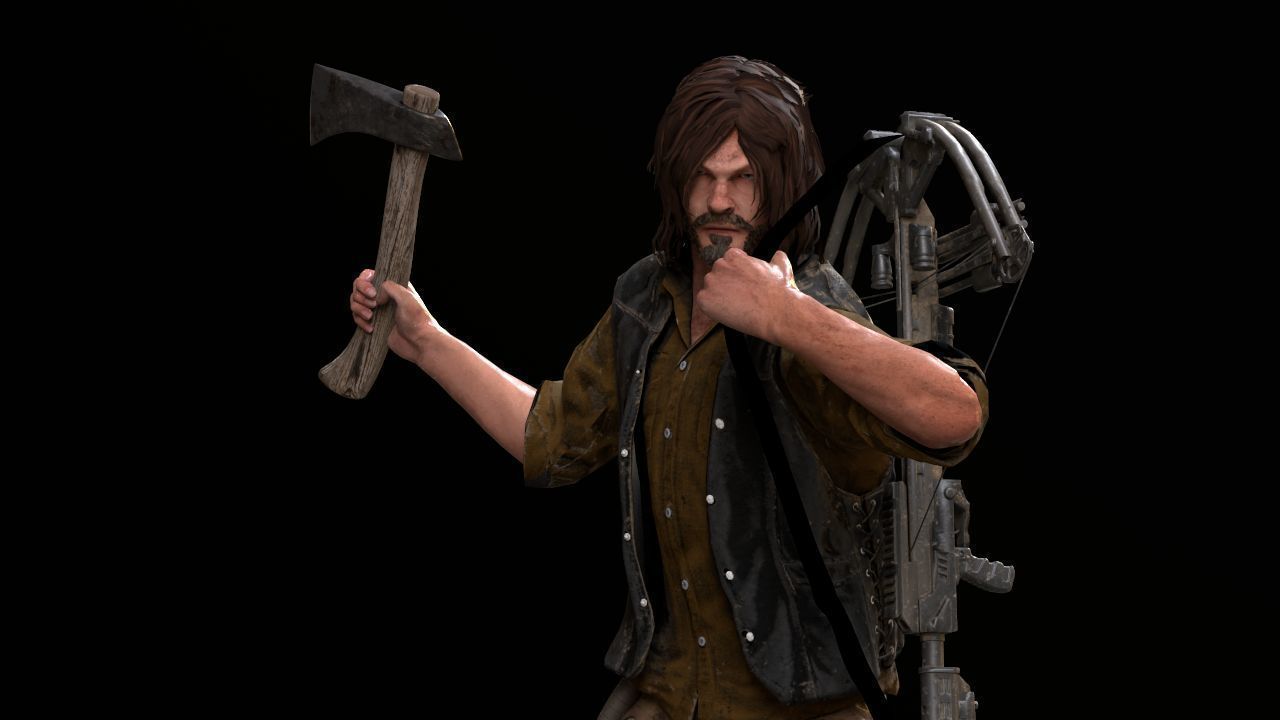 3D model Daryl Dixon Renderable PBR game ready VR / AR / low-poly ...
