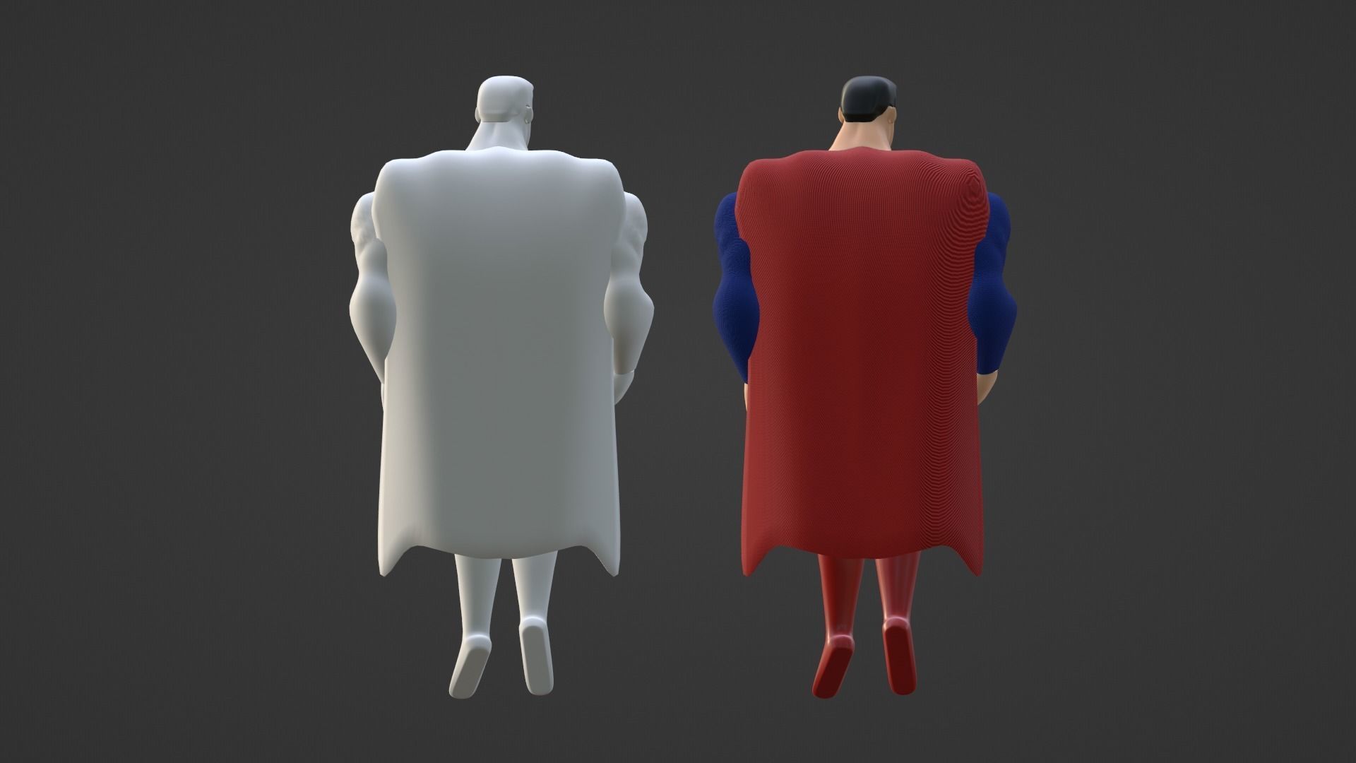 Superman - DC Animated Universe 3D model rigged | CGTrader