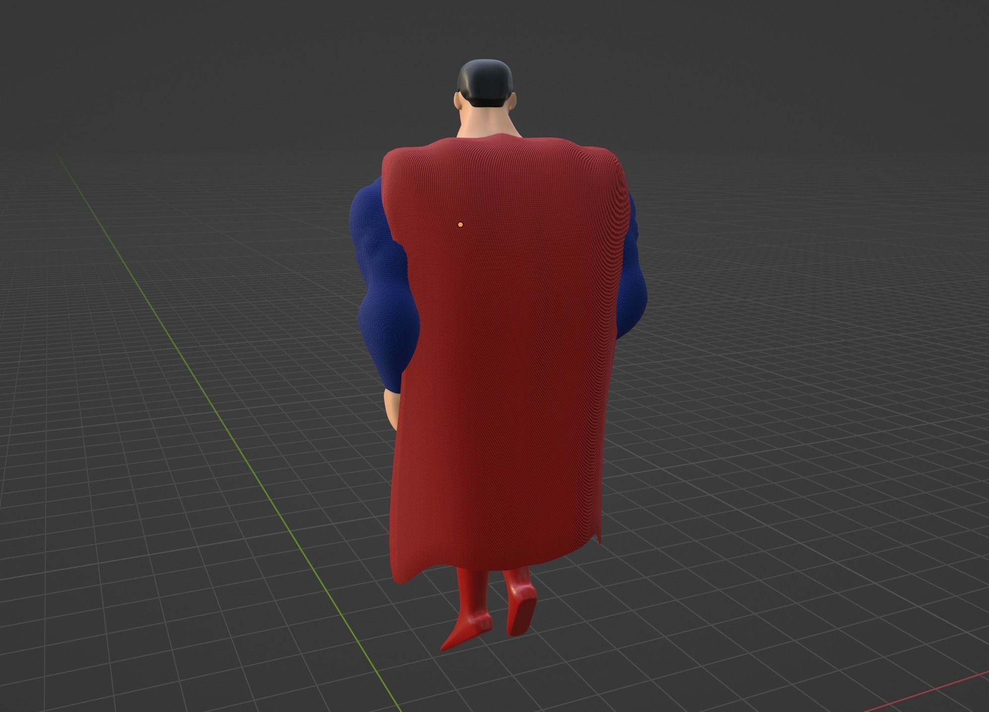 Superman - DC Animated Universe 3D model rigged | CGTrader