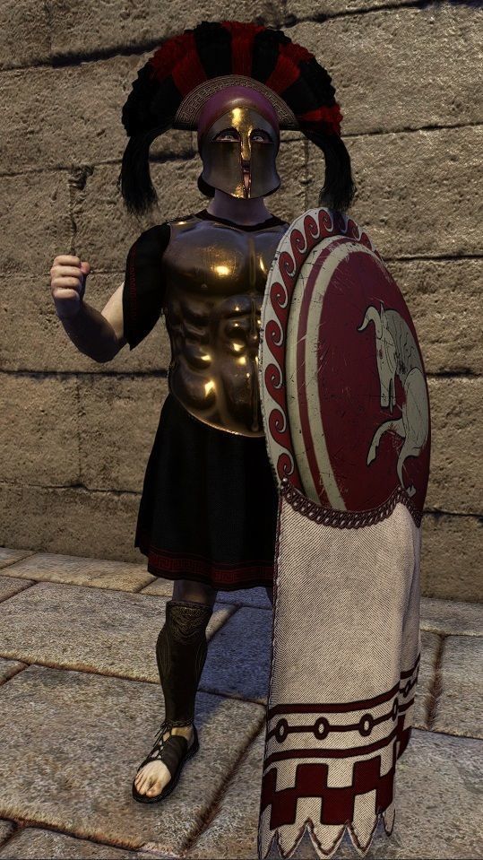 3D model Spartan Hoplite Hellenistic Period Greek Armor VR / AR / low ...