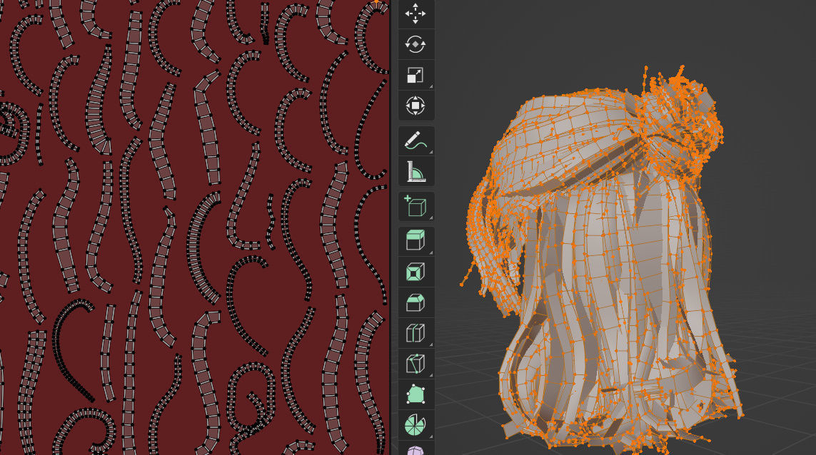 girl hair mesh free VR / AR / low-poly 3D model | CGTrader