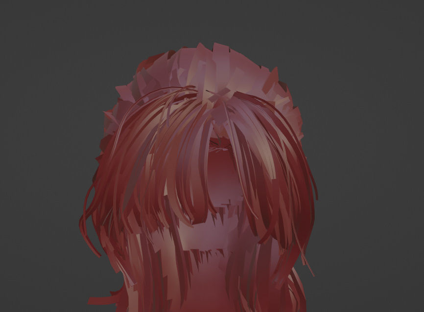 girl hair mesh free VR / AR / low-poly 3D model | CGTrader