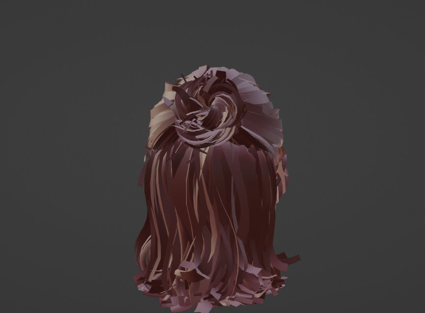 girl hair mesh free VR / AR / low-poly 3D model | CGTrader