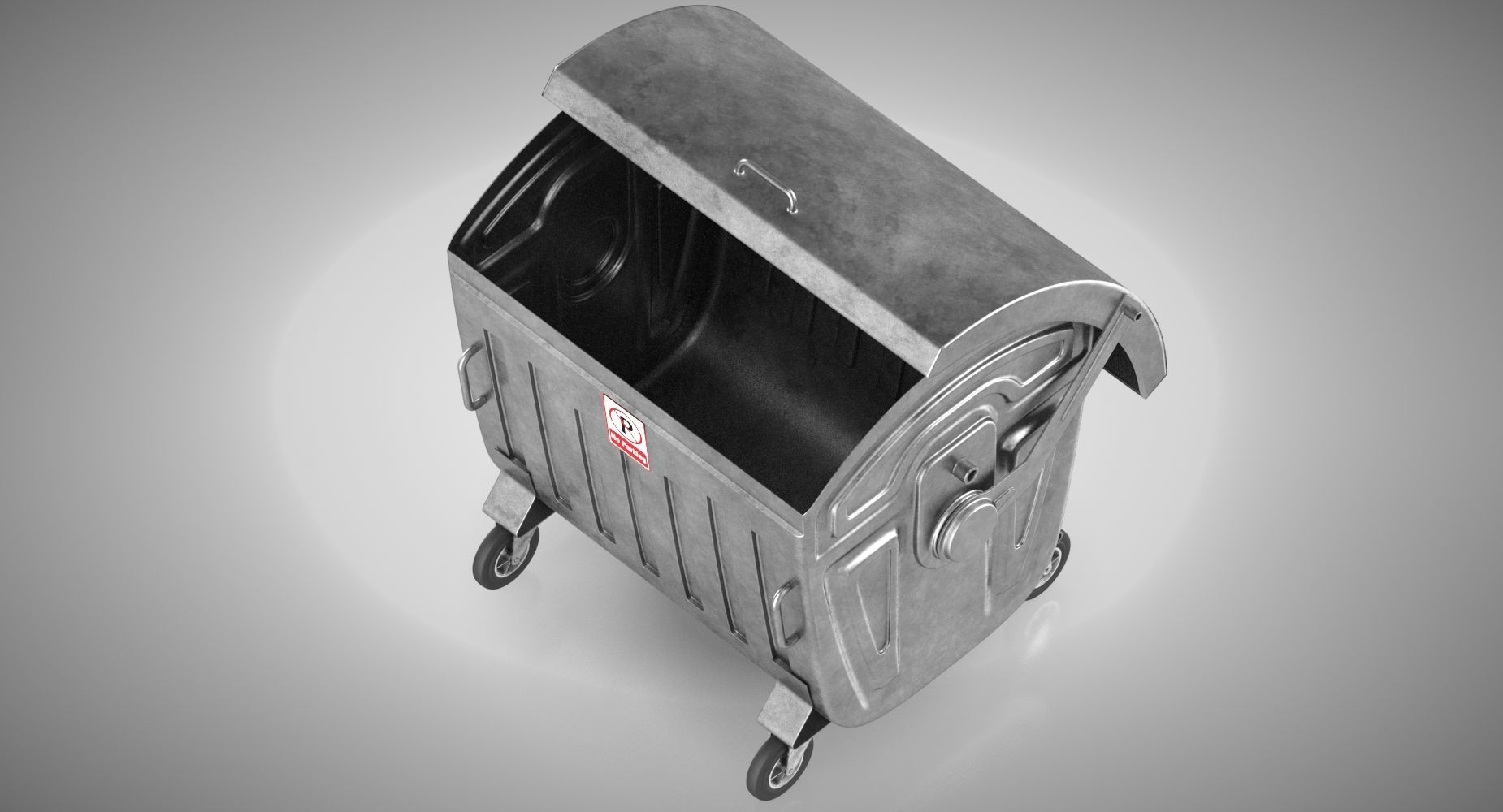 3D model Street Garbage Bin VR / AR / low-poly | CGTrader