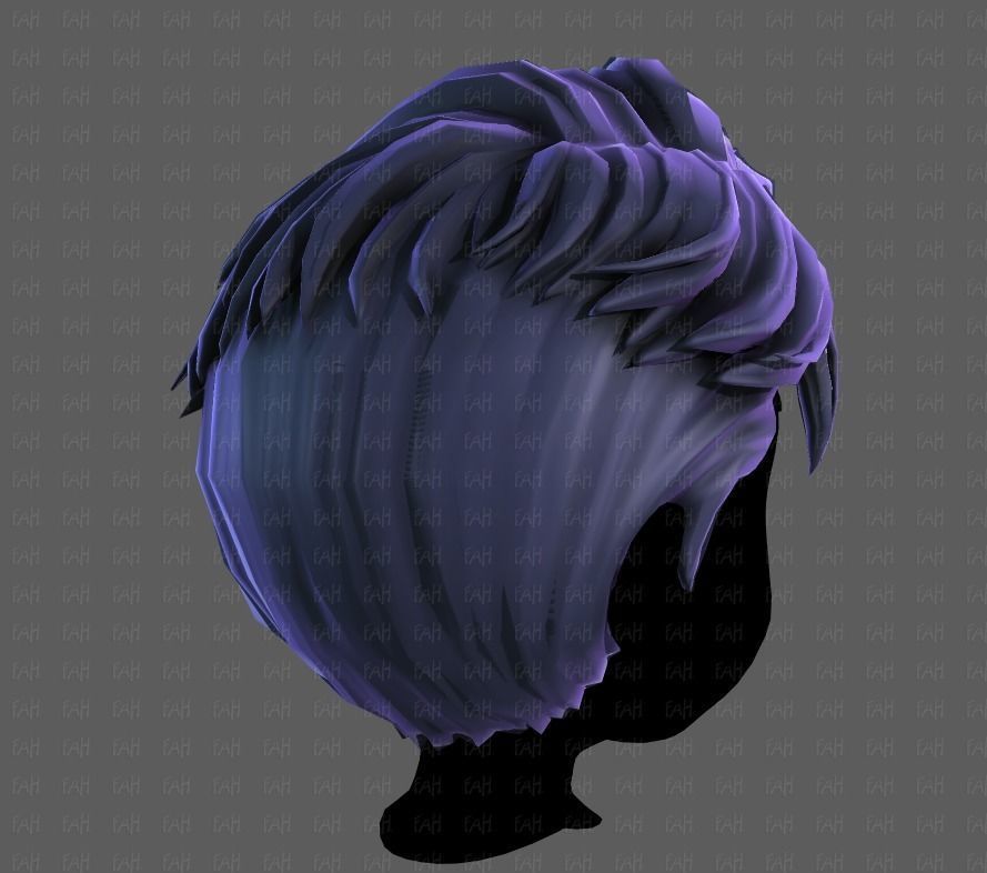 3D model 3D Hair style for boy V119 VR / AR / low-poly | CGTrader
