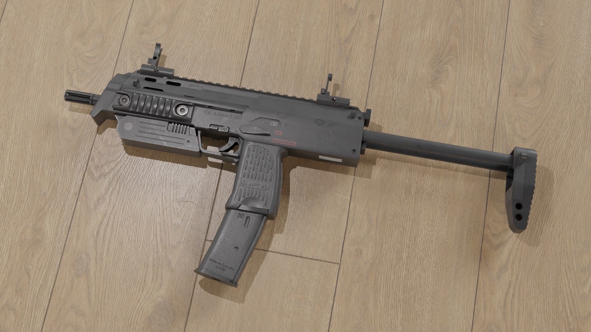 HK MP7 SMG free VR / AR / low-poly 3D model | CGTrader