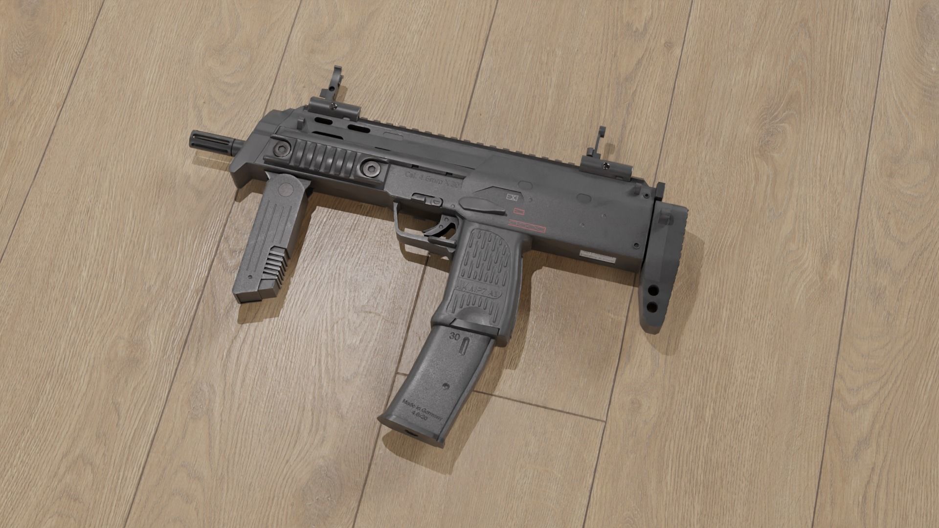 HK MP7 SMG free VR / AR / low-poly 3D model | CGTrader