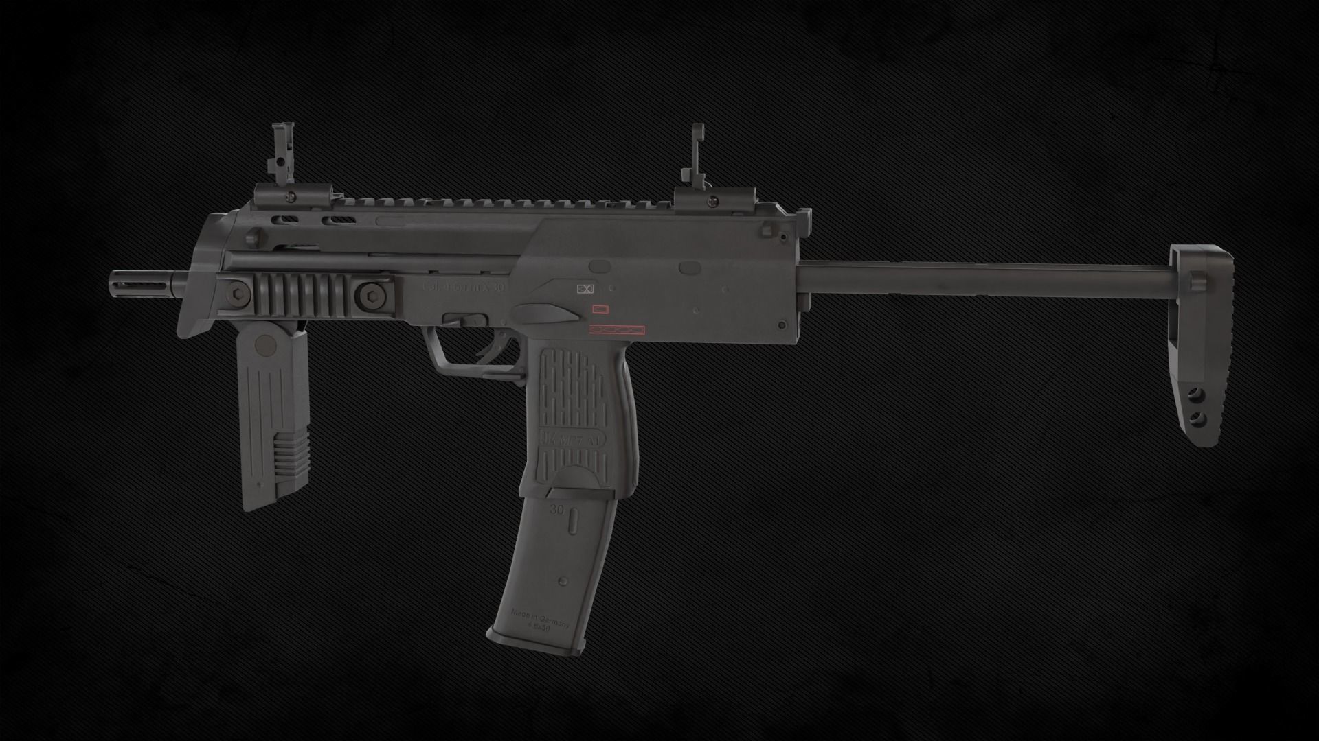 HK MP7 SMG free VR / AR / low-poly 3D model | CGTrader