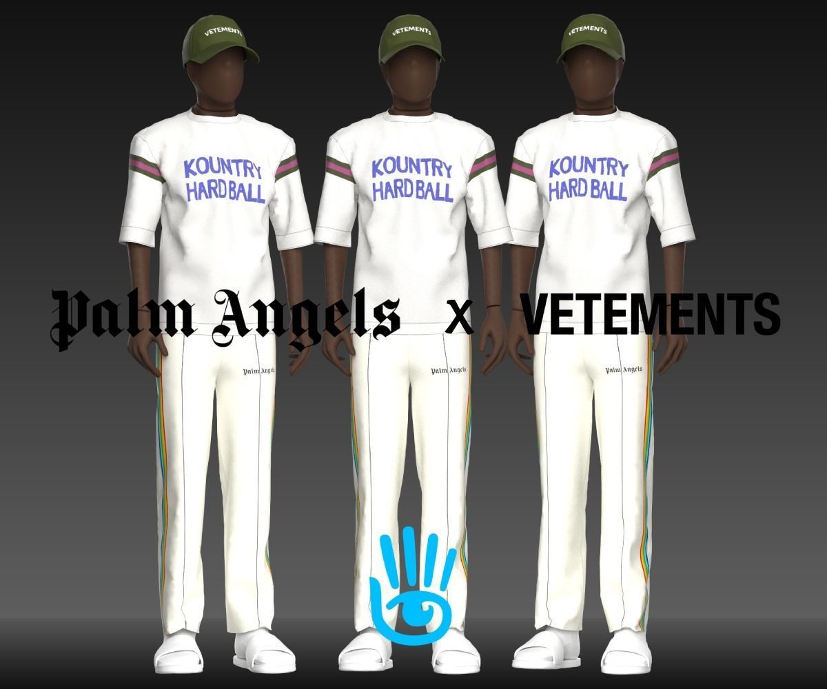 3D model 7 Streetwear outfits in low poly games ready all rigged VR ...