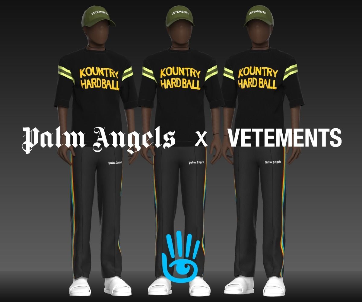 3D model 7 Streetwear outfits in low poly games ready all rigged VR ...