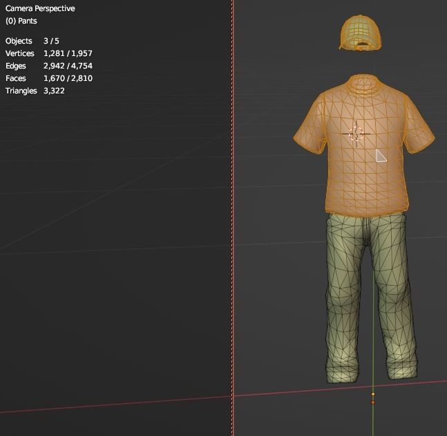 3D model 7 Streetwear outfits in low poly games ready all rigged VR ...