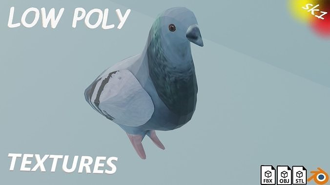 3D model pigeon VR / AR / low-poly | CGTrader