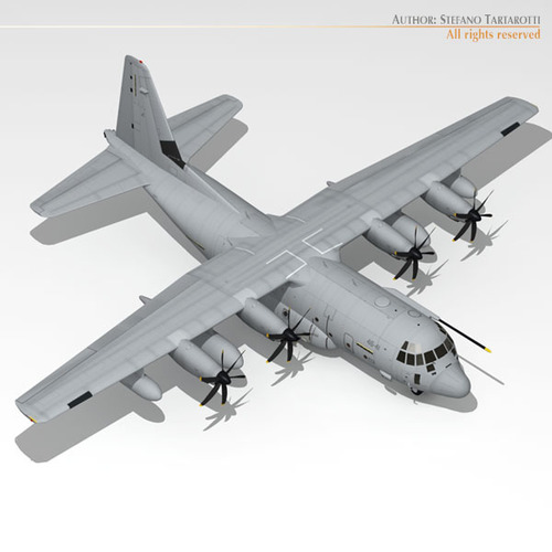 C-130 J 3D Model .obj .3ds .c4d .dxf - CGTrader.com