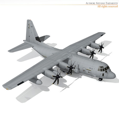 C-130 J 3D Model OBJ 3DS C4D DXF | CGTrader.com