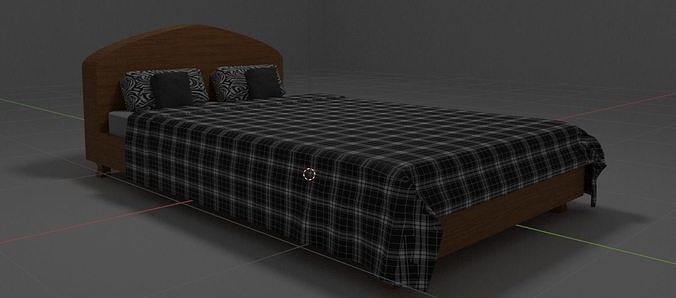 Simple bed free 3D model | CGTrader
