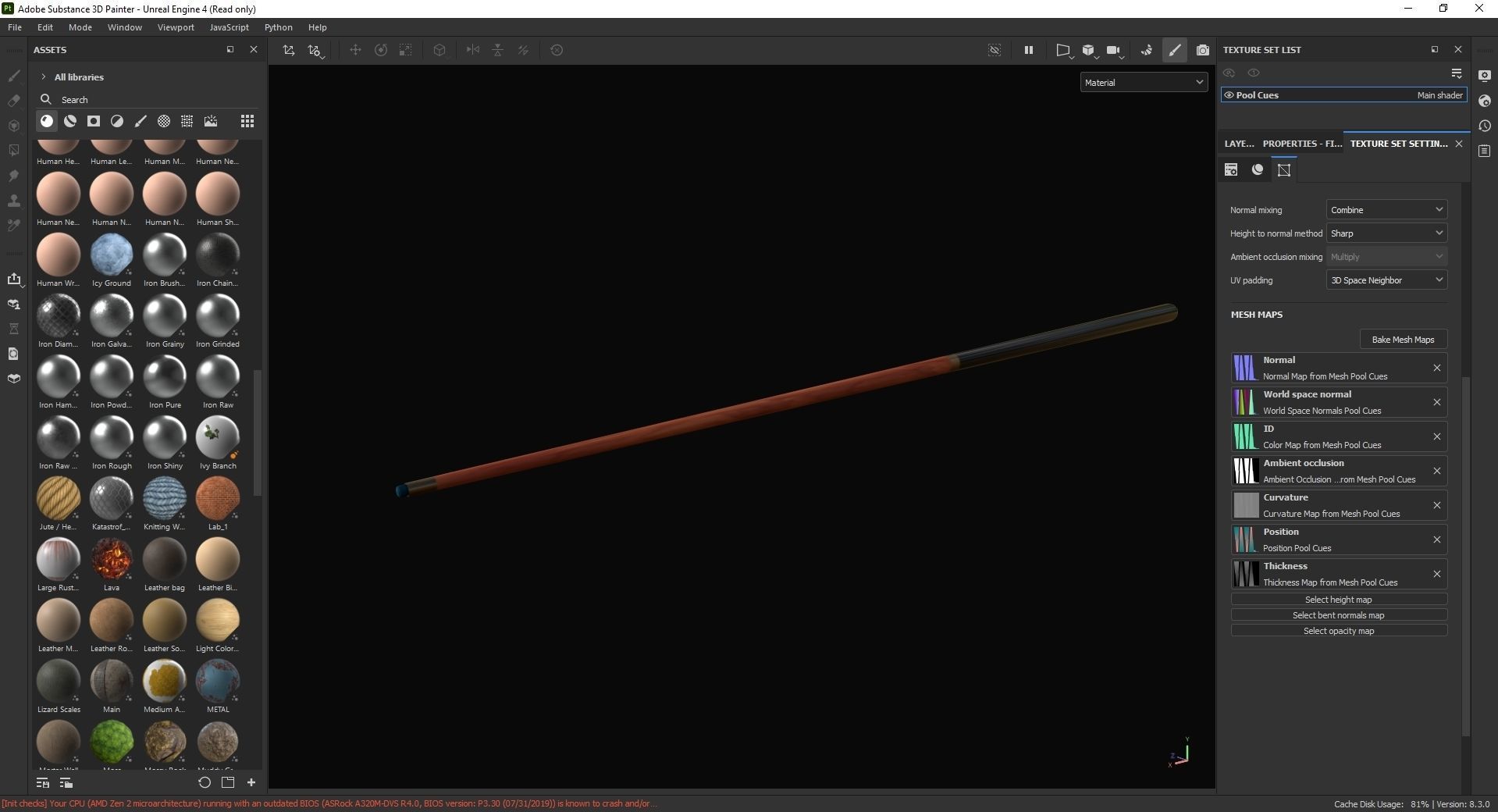 3D model Pool Cues 3D Model VR / AR / low-poly | CGTrader