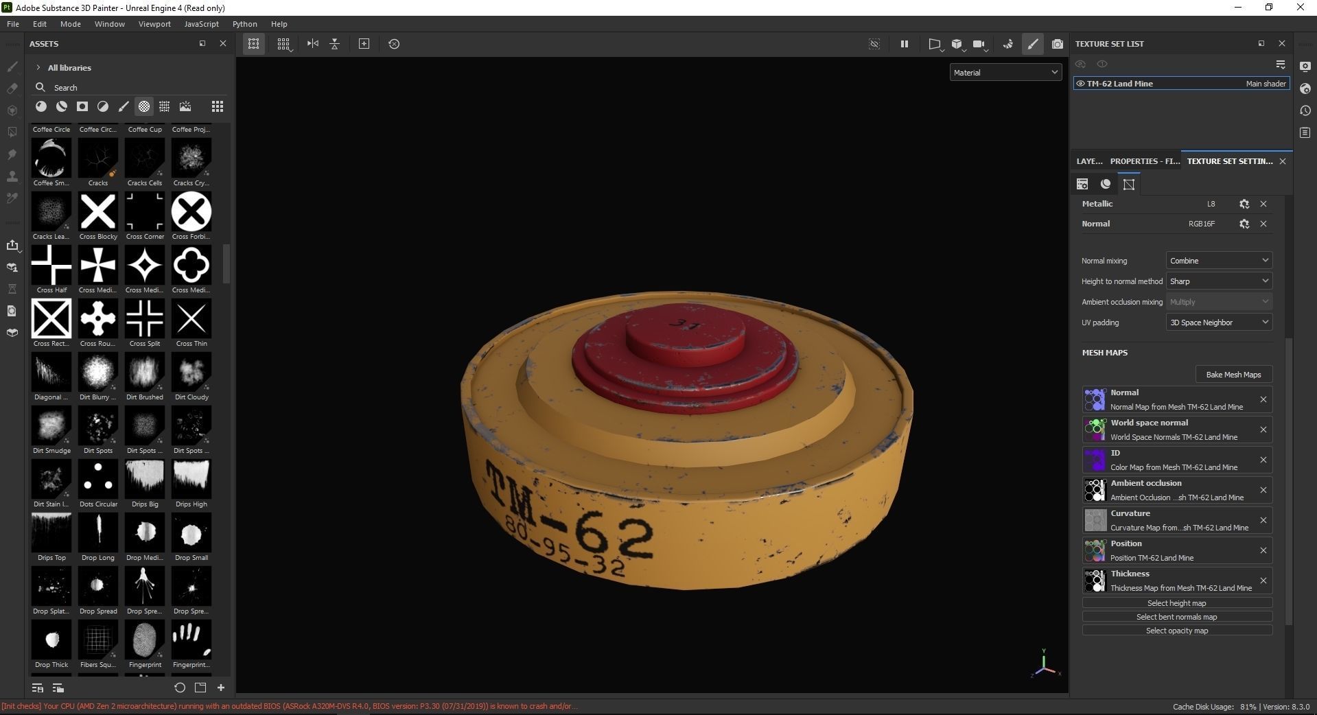 3D model TM-62 Land Mine 3D Model VR / AR / low-poly | CGTrader
