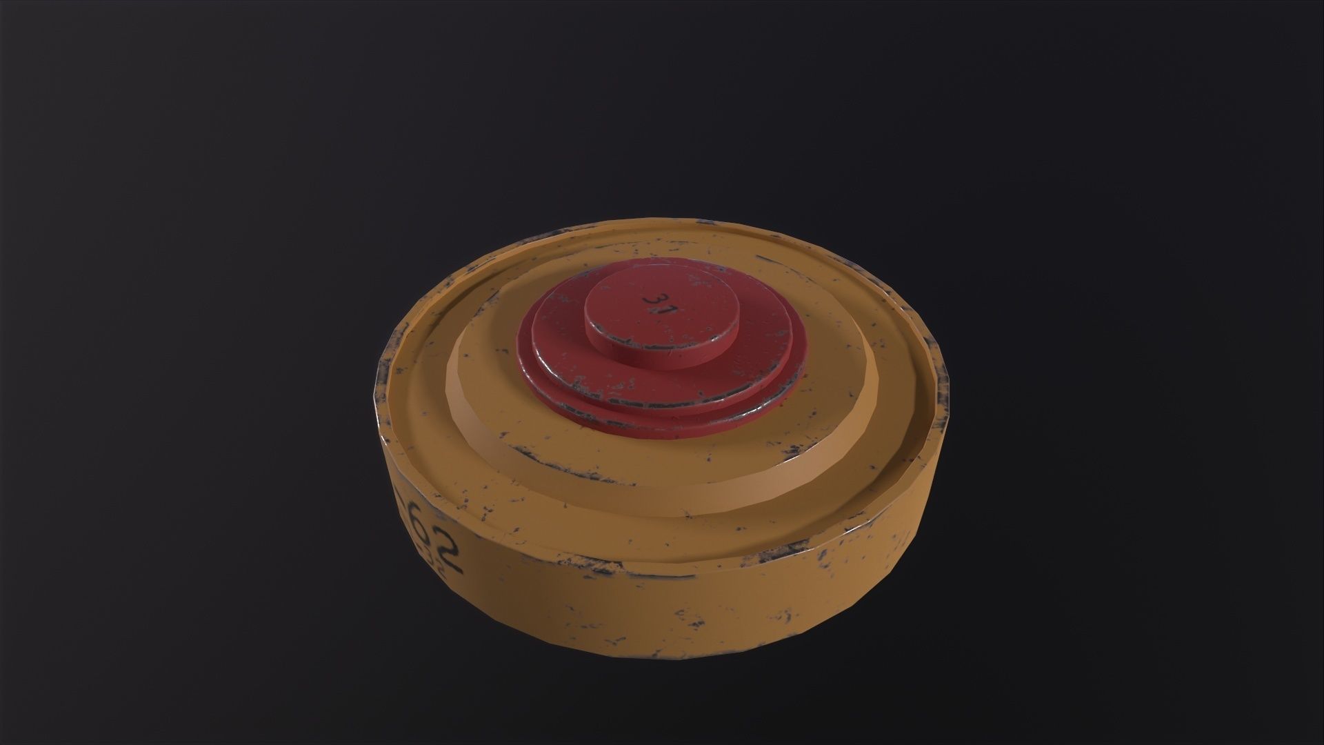 3D model TM-62 Land Mine 3D Model VR / AR / low-poly | CGTrader