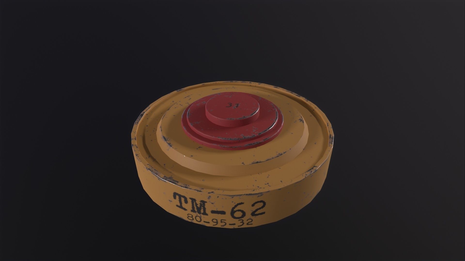 3D model TM-62 Land Mine 3D Model VR / AR / low-poly | CGTrader
