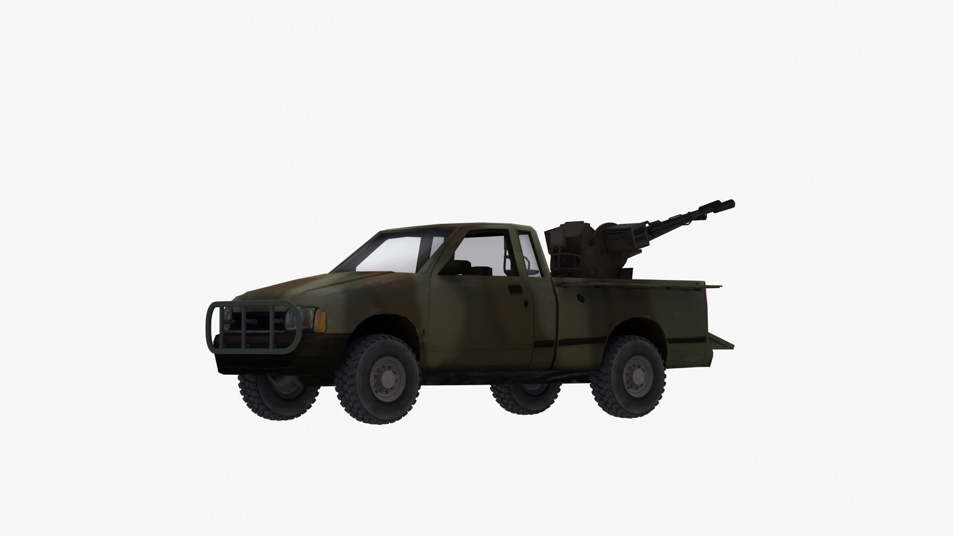 Technical Gun Truck 3D model | CGTrader