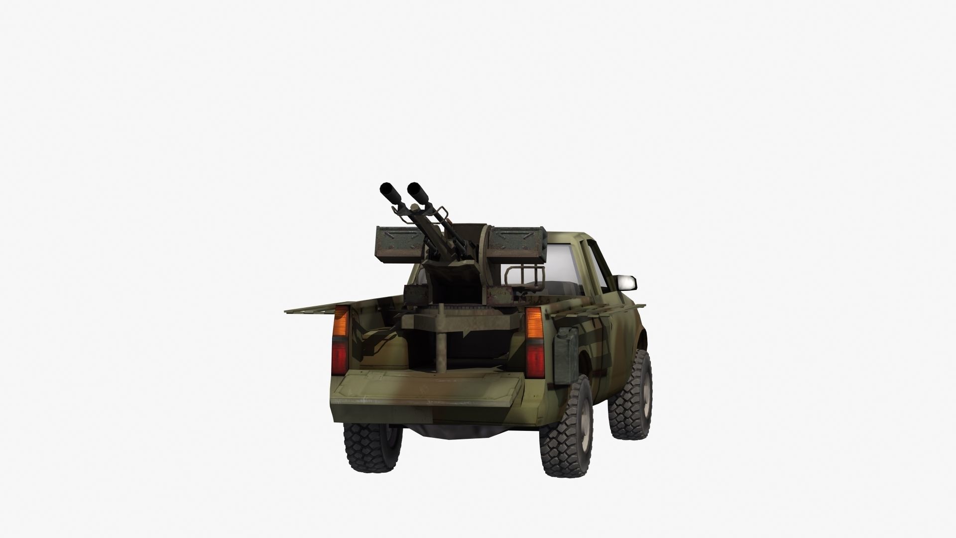 Technical Gun Truck 3D model | CGTrader
