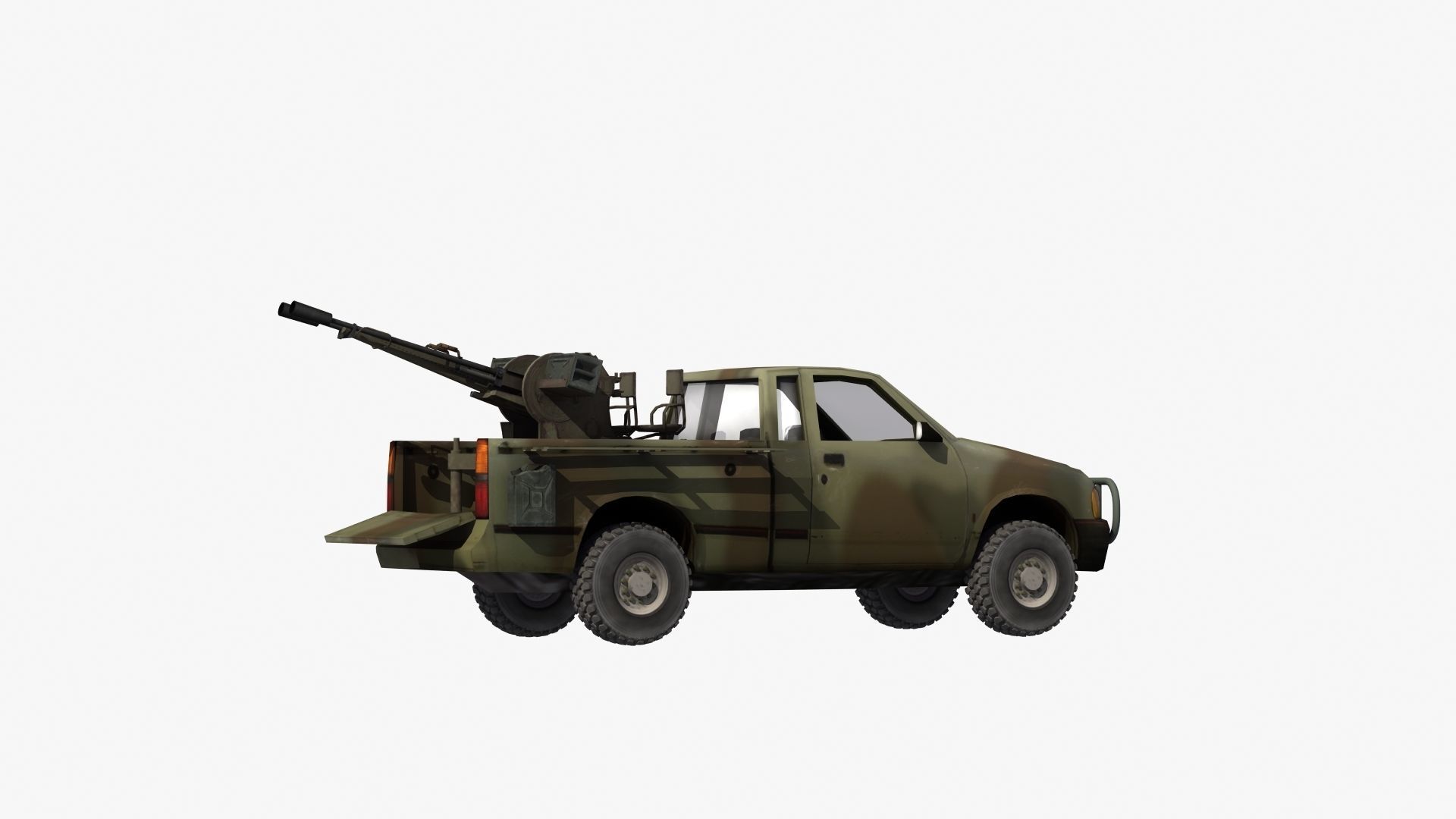 Technical Gun Truck 3D model | CGTrader