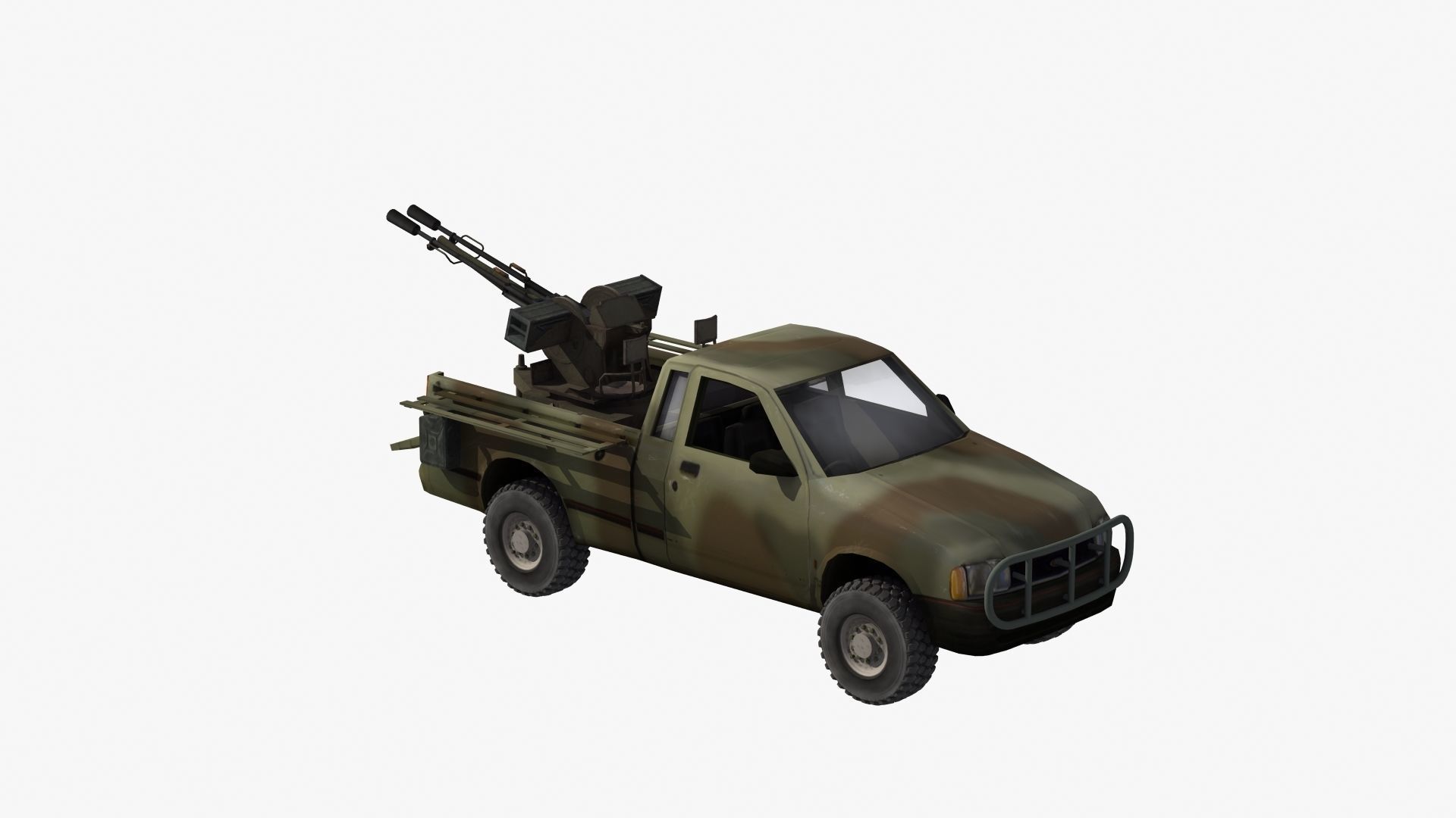 Technical Gun Truck 3D model | CGTrader