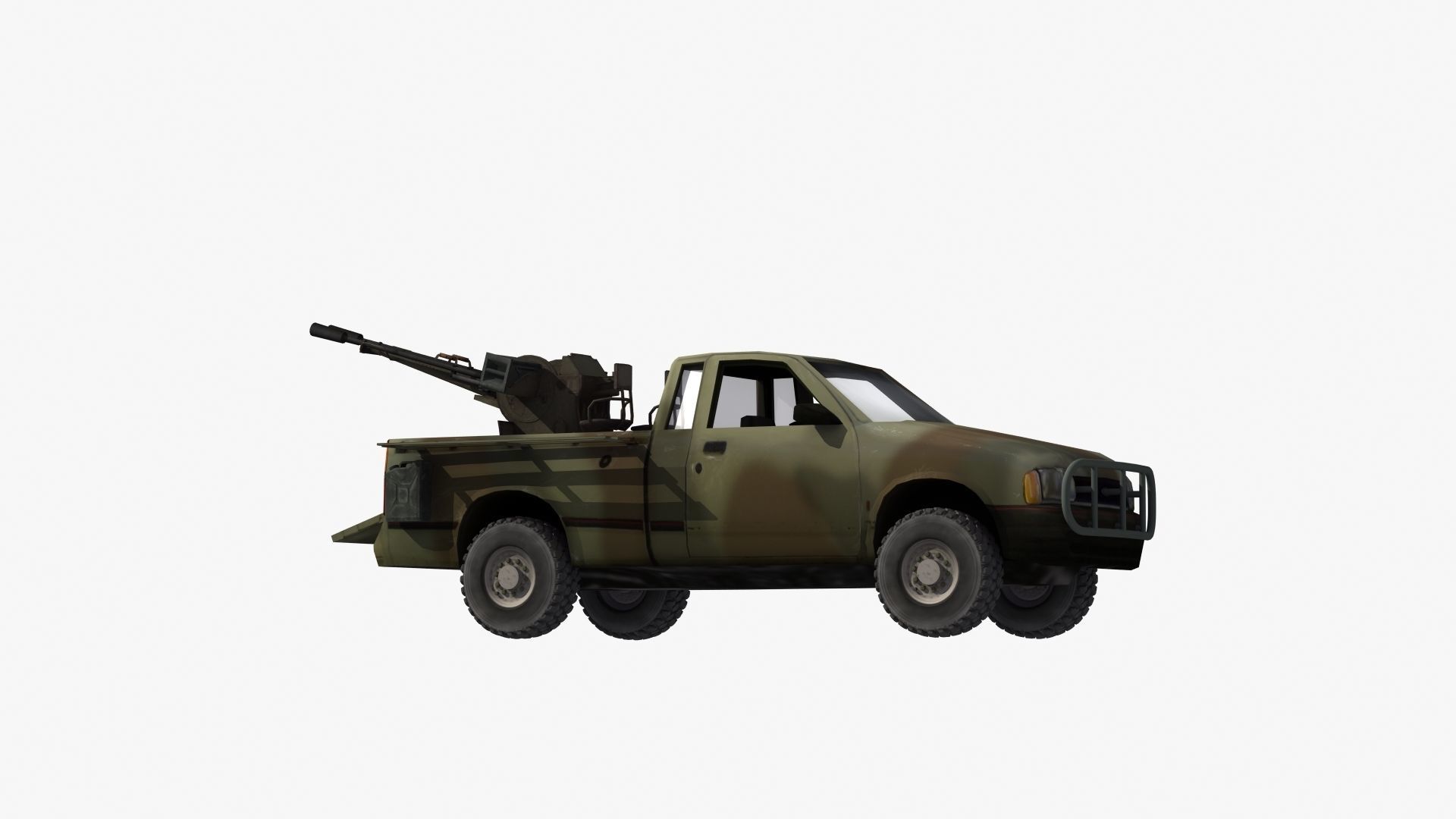 Technical Gun Truck 3D model | CGTrader