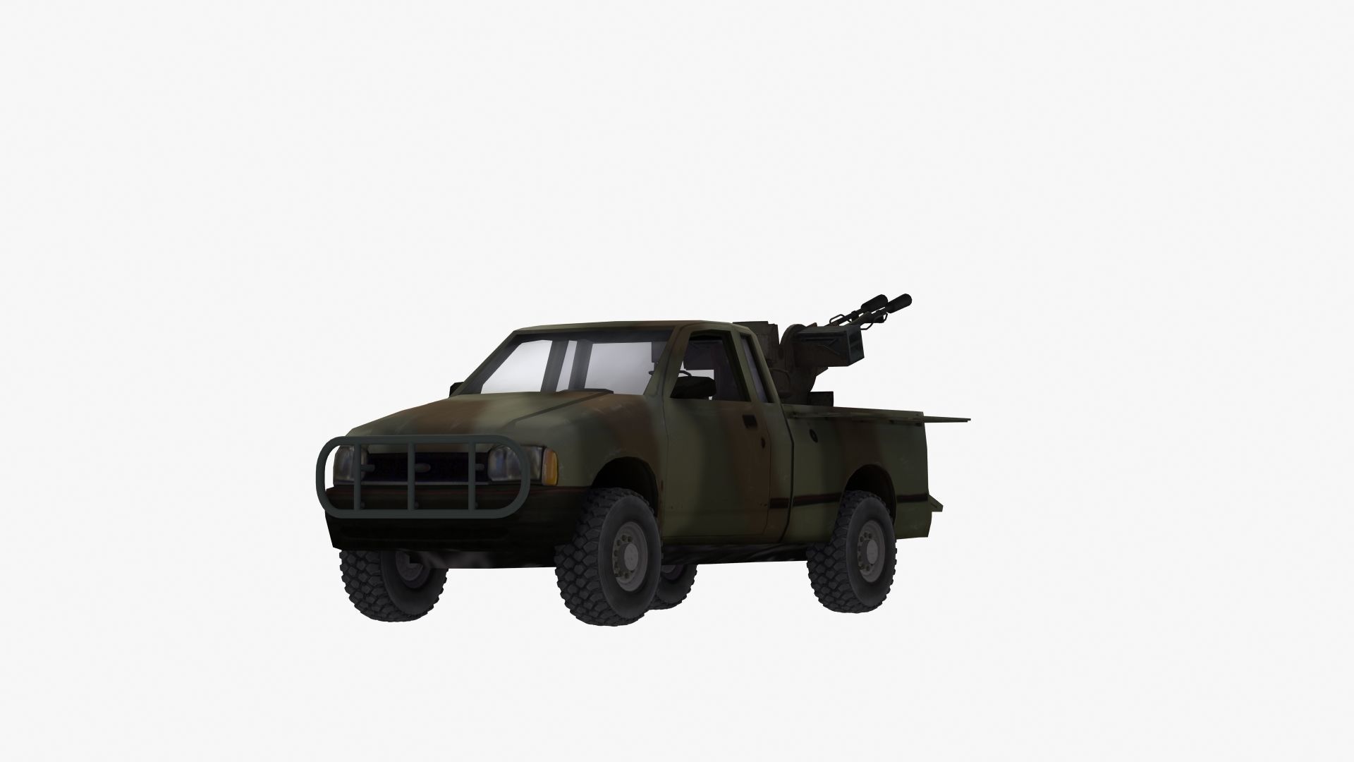 Technical Gun Truck 3D model | CGTrader