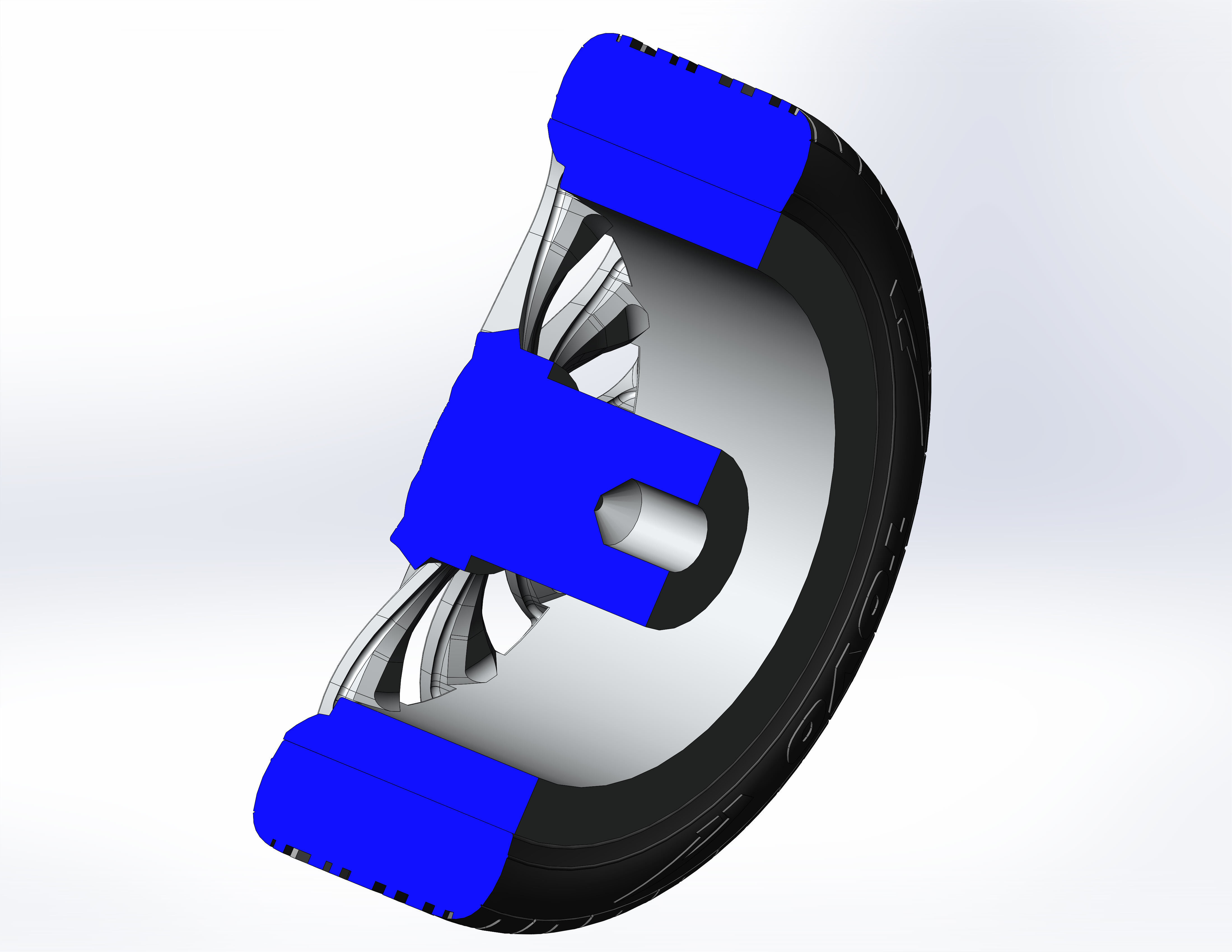 Wheel for scale model tire with realistic tread pattern 3 3D model 3D ...