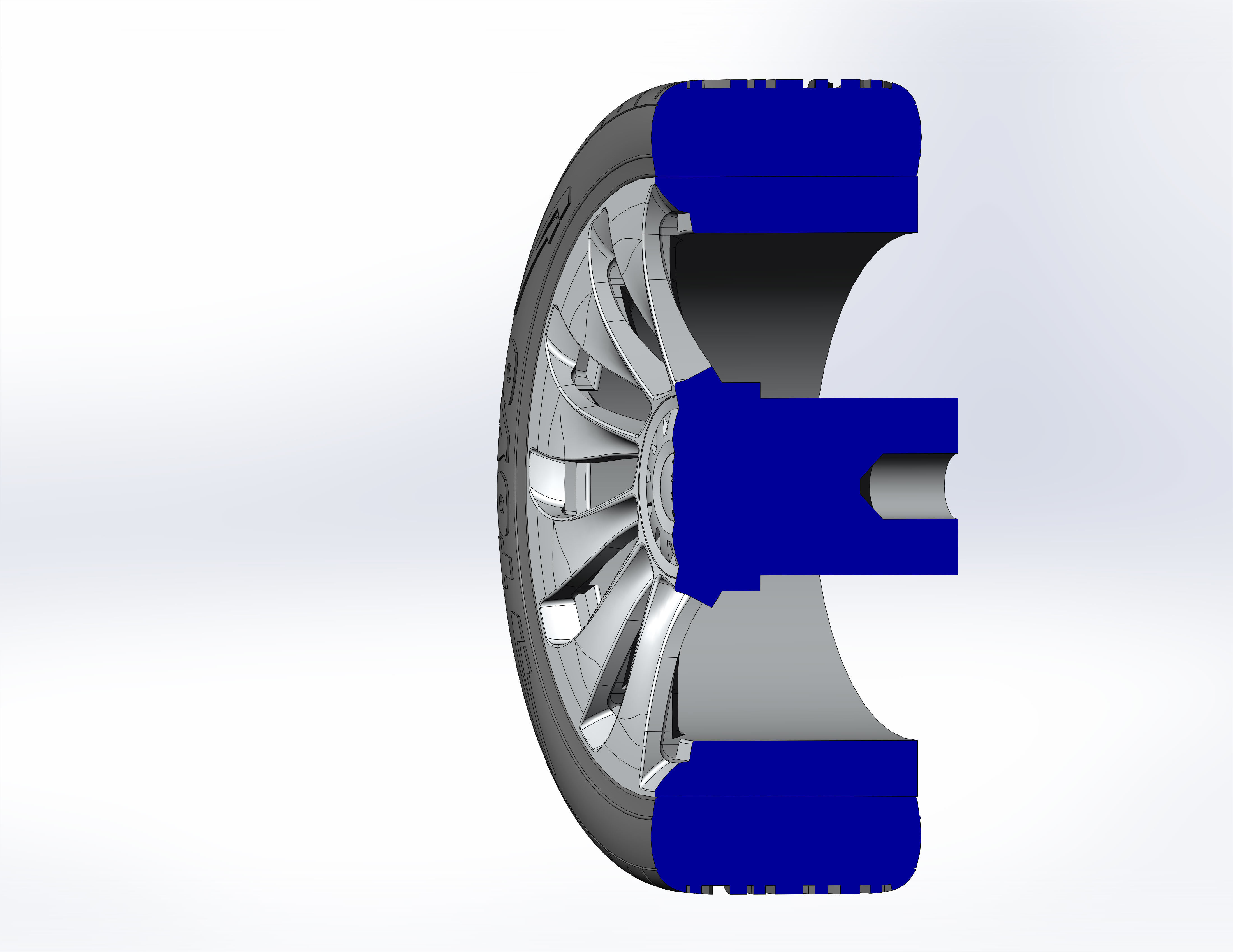 Wheel for scale model tire with realistic tread pattern 3 3D model 3D ...
