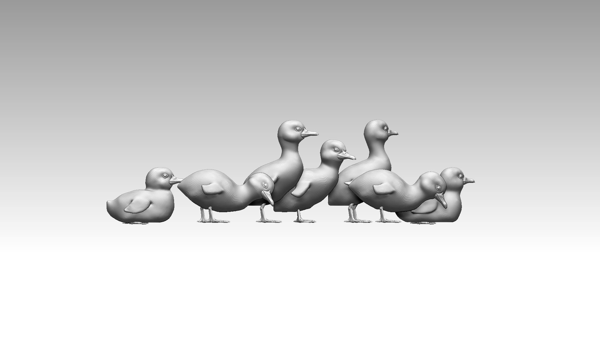 duckling duck 3D model 3D printable | CGTrader