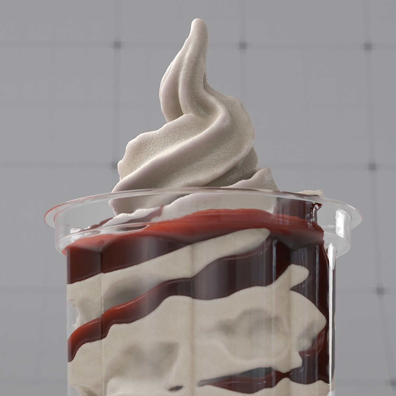 Soft Serve Sundae Ice Cream 3D model | CGTrader
