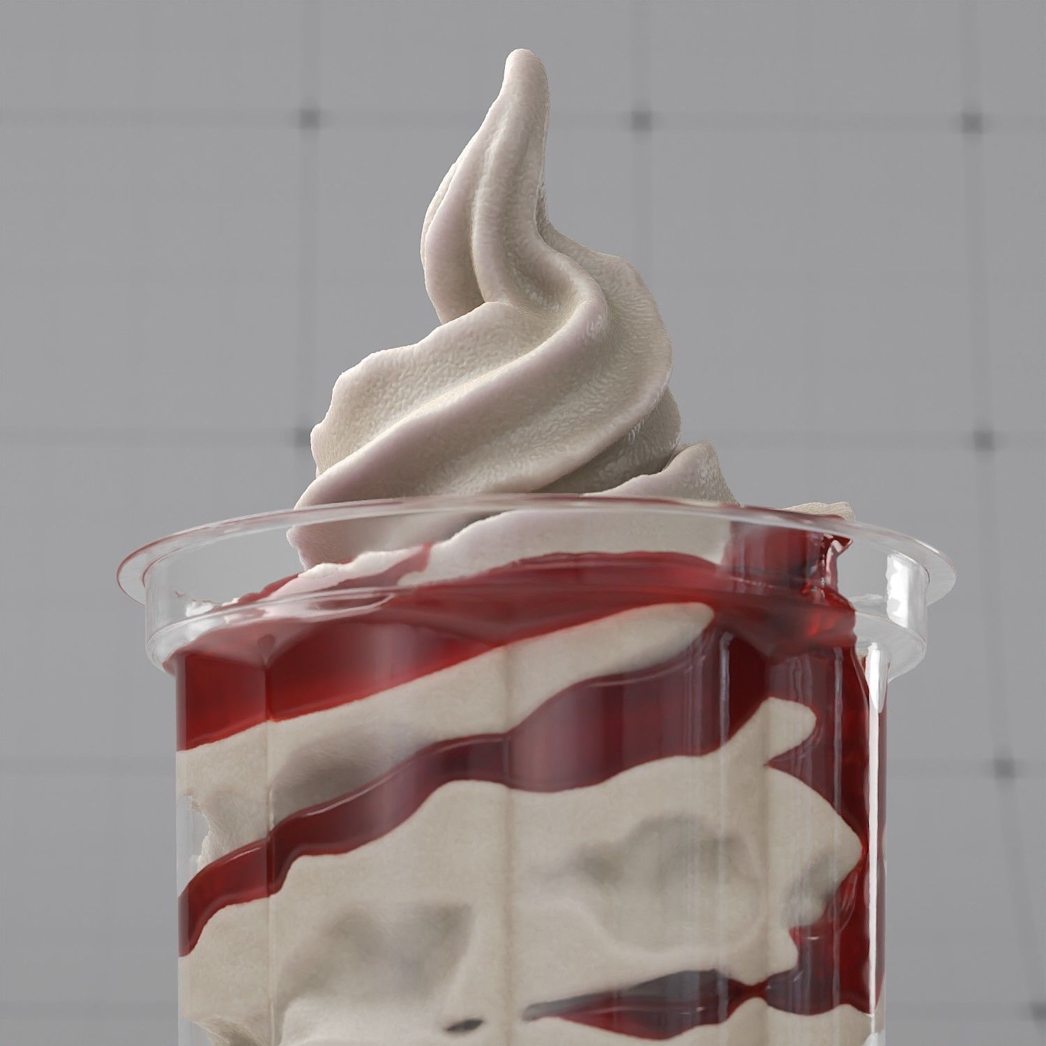 Soft Serve Sundae Ice Cream 3D model | CGTrader