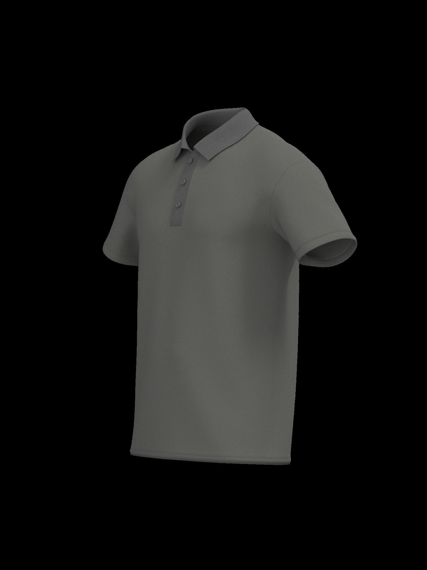Male polo tshirt free 3D model animated | CGTrader