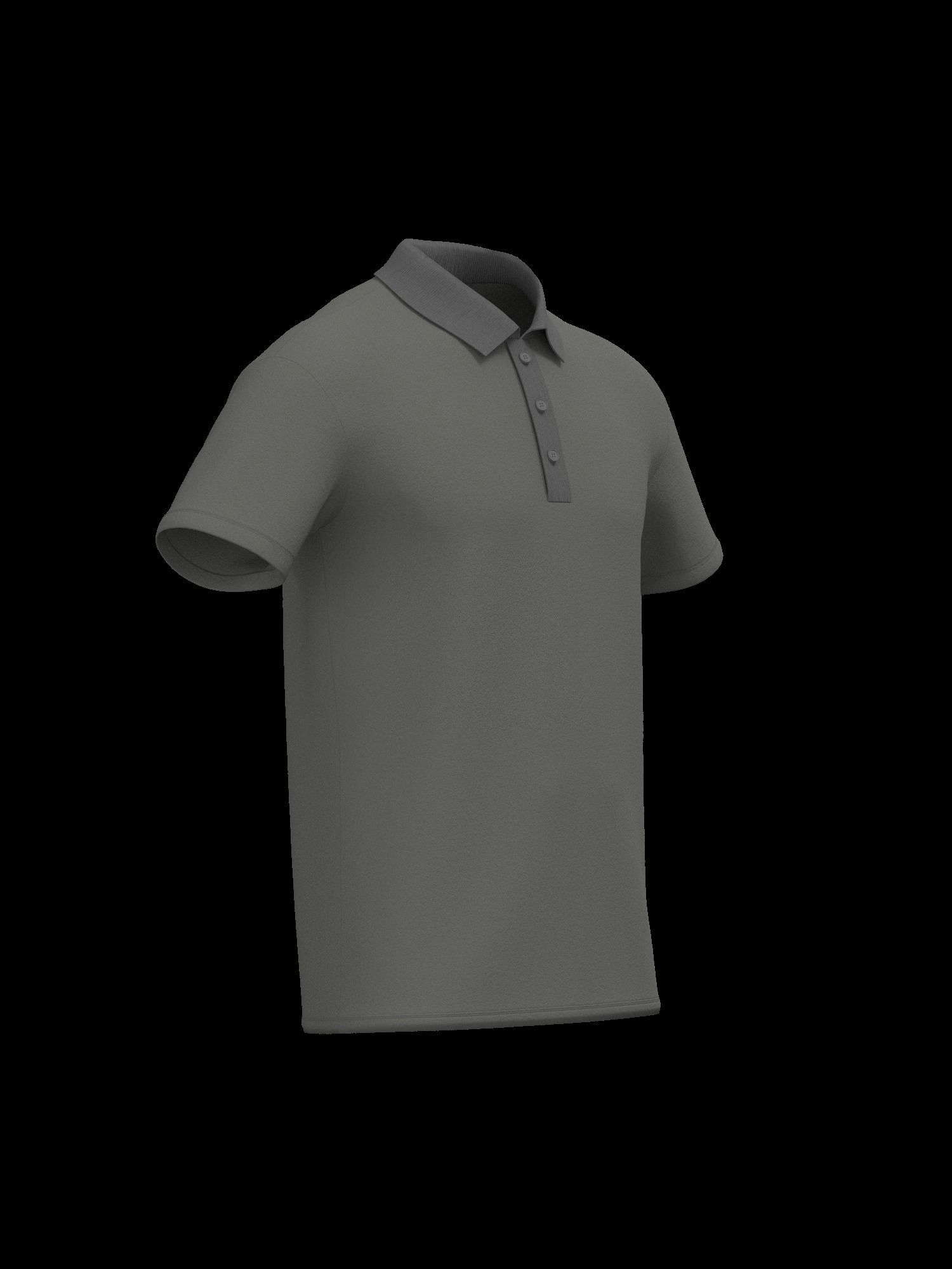 Male polo tshirt free 3D model animated | CGTrader