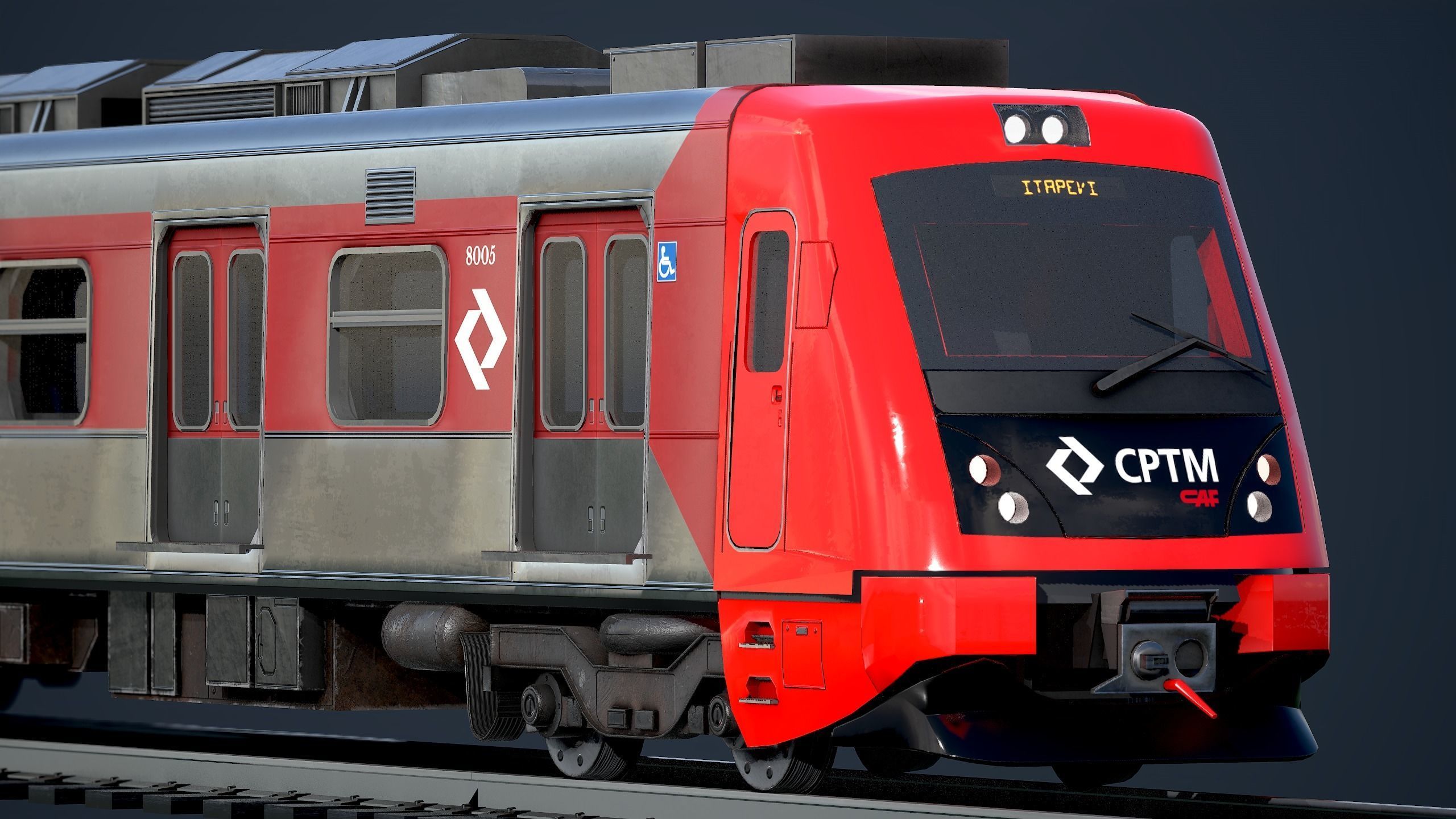 3D model 8000 Series Train - CPTM Sao Paulo - Brazil VR / AR / low-poly ...