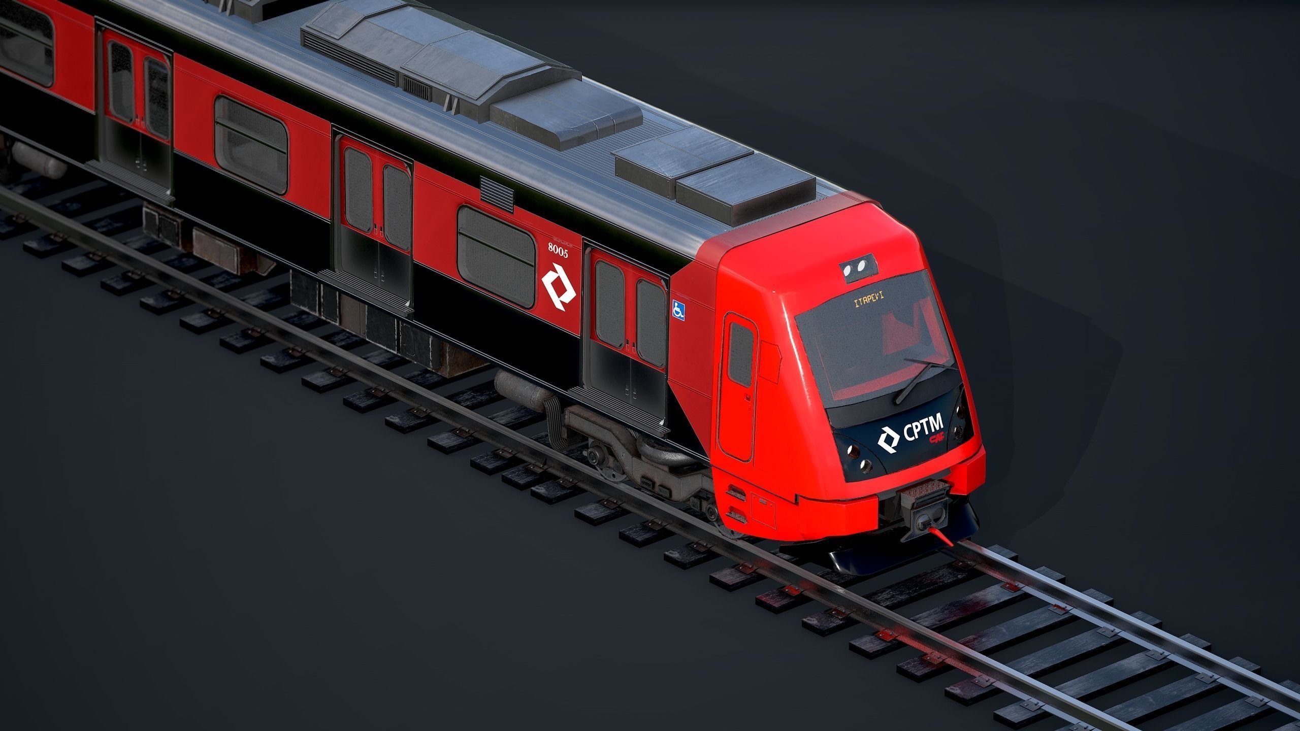 3D model 8000 Series Train - CPTM Sao Paulo - Brazil VR / AR / low-poly ...