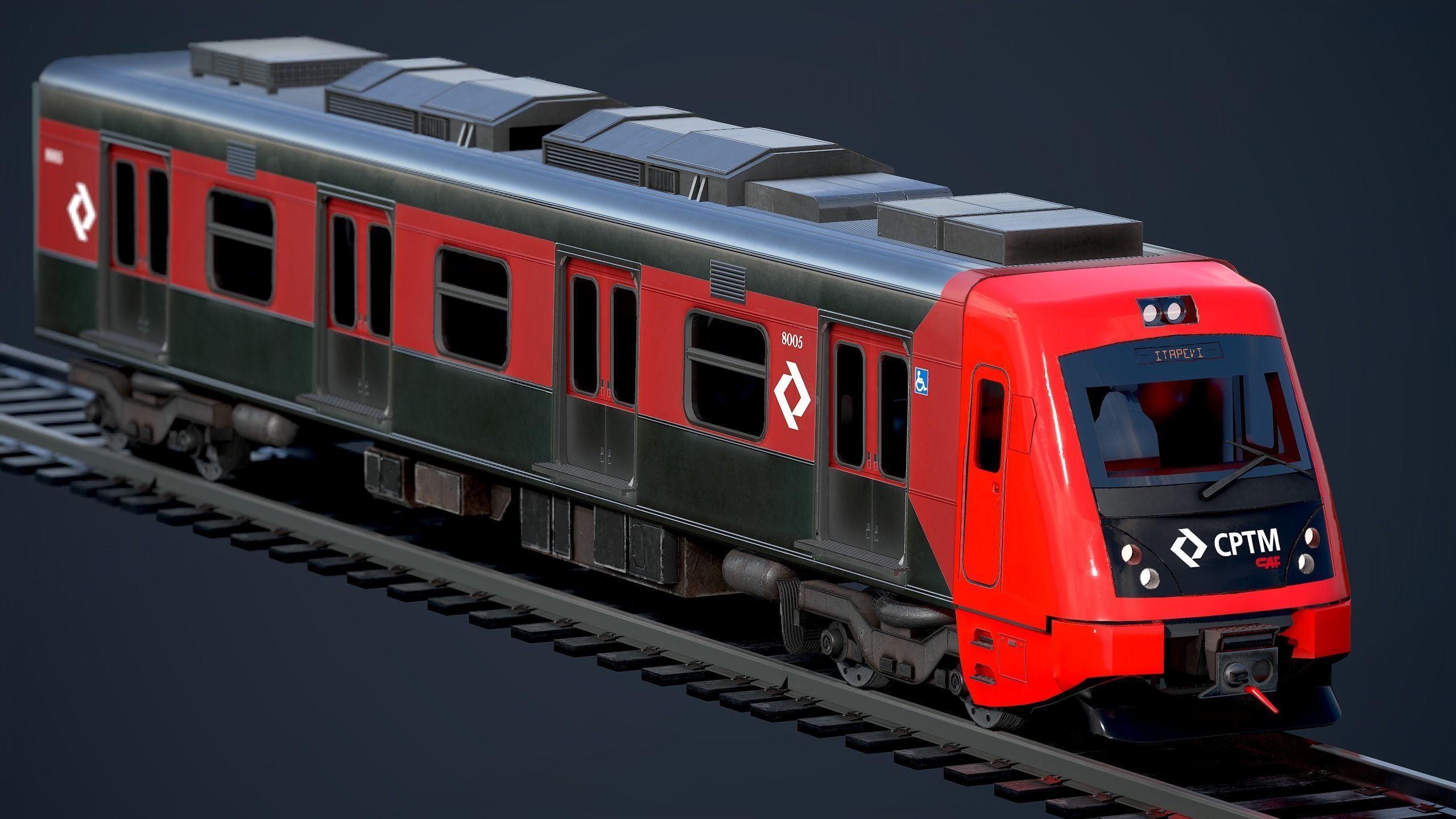 3D model 8000 Series Train - CPTM Sao Paulo - Brazil VR / AR / low-poly | CGTrader