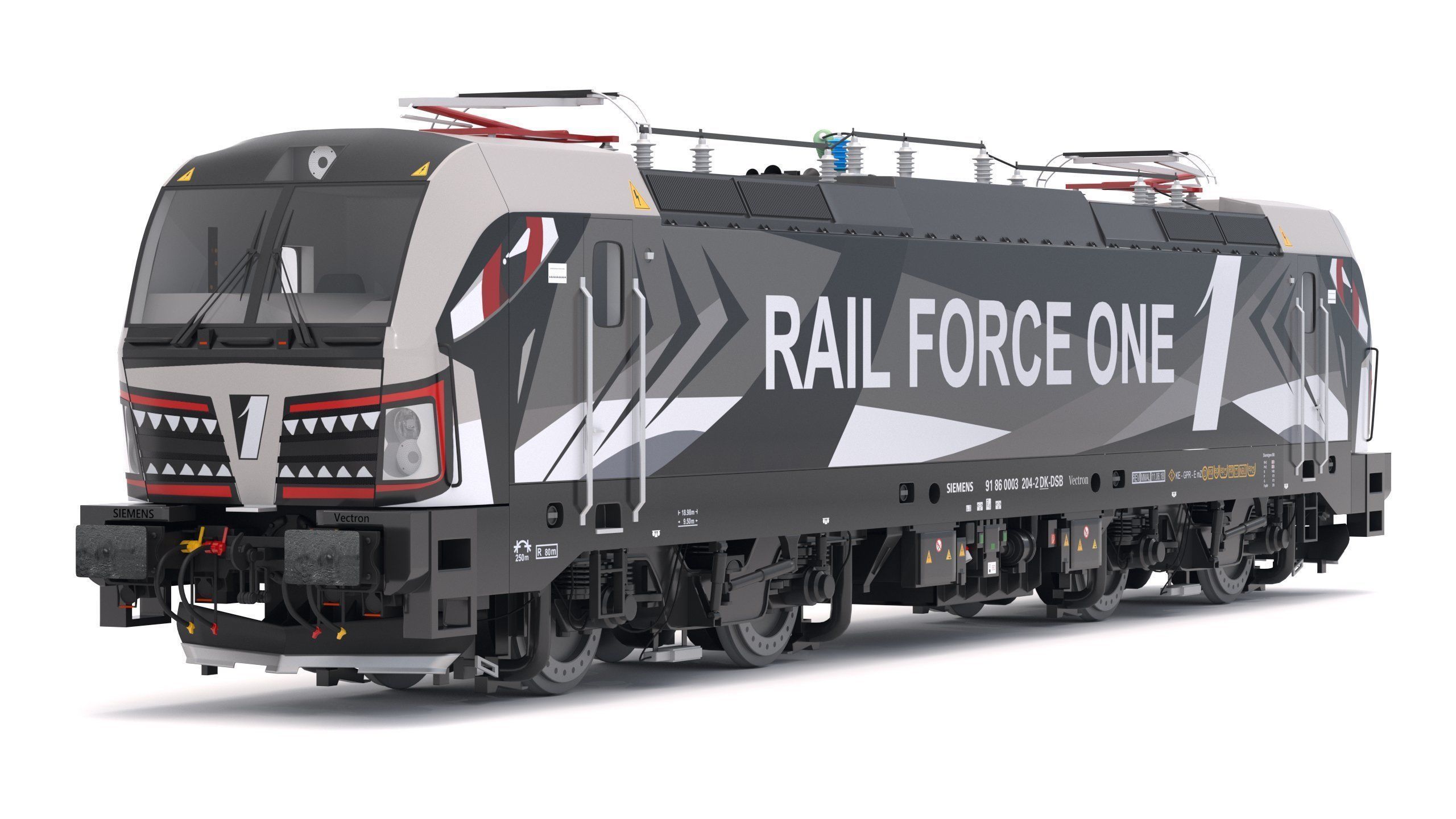 Siemens Vectron Rail Force One 3D model | CGTrader