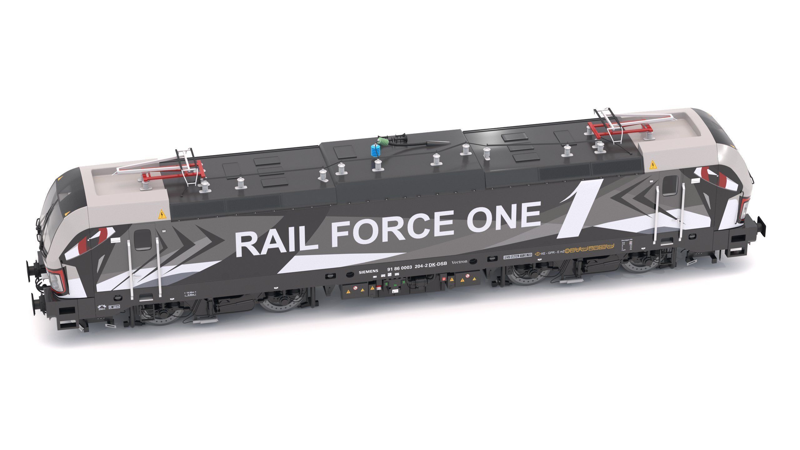 Siemens Vectron Rail Force One 3D model | CGTrader