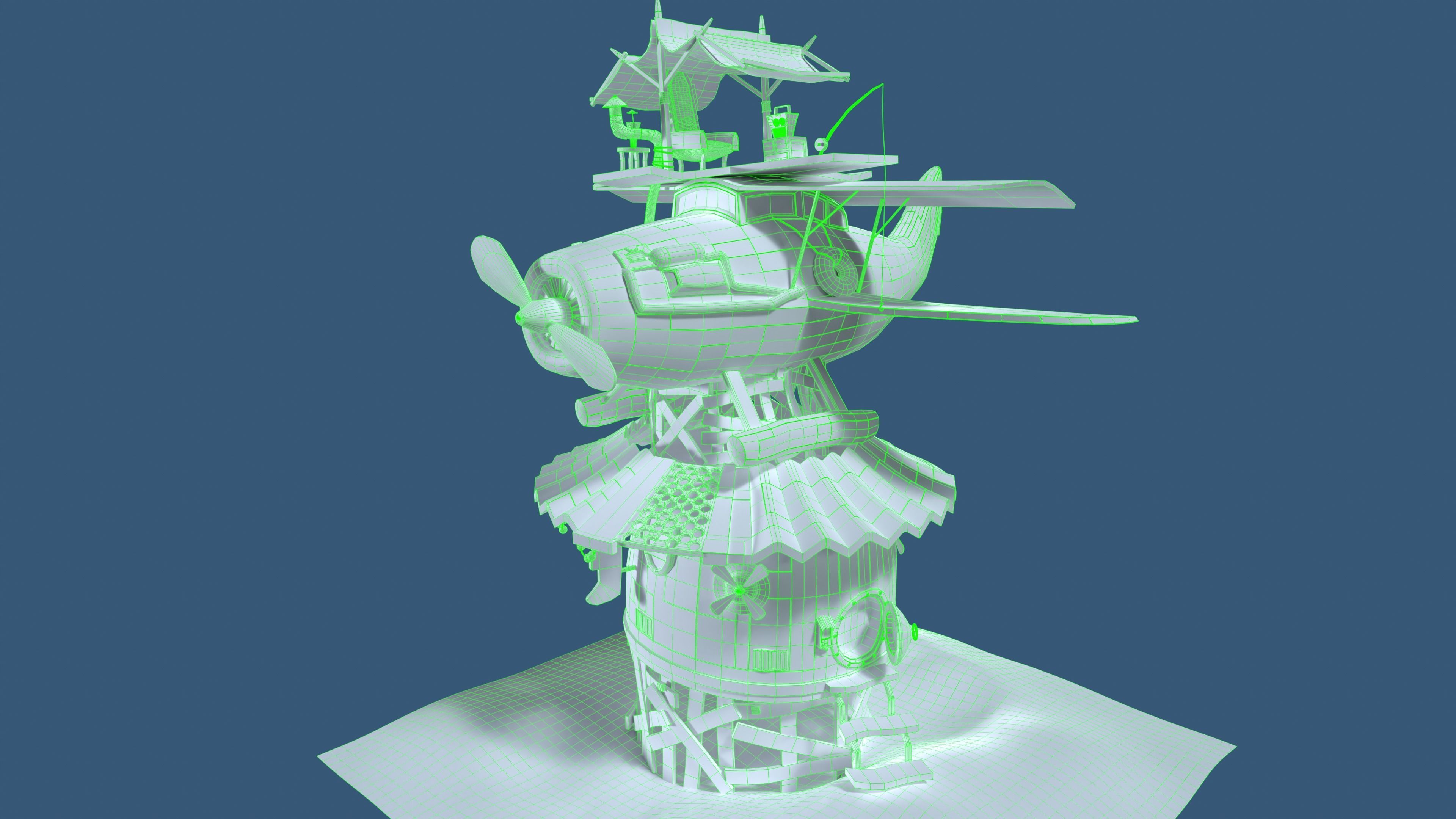 3D model Old School Crash Bandicoot-themed 3D Environment VR / AR / low ...