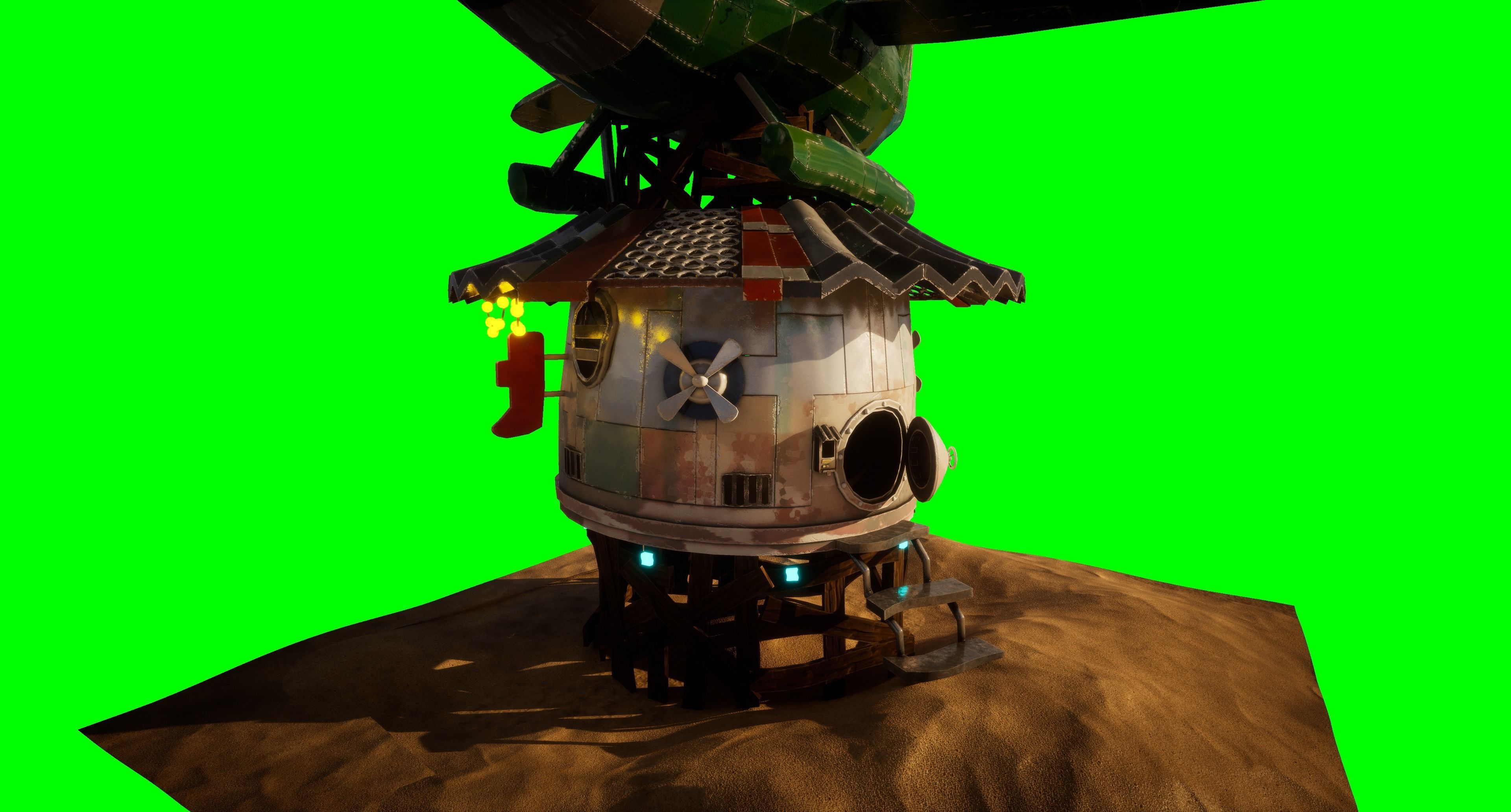3D model Old School Crash Bandicoot-themed 3D Environment VR / AR / low ...