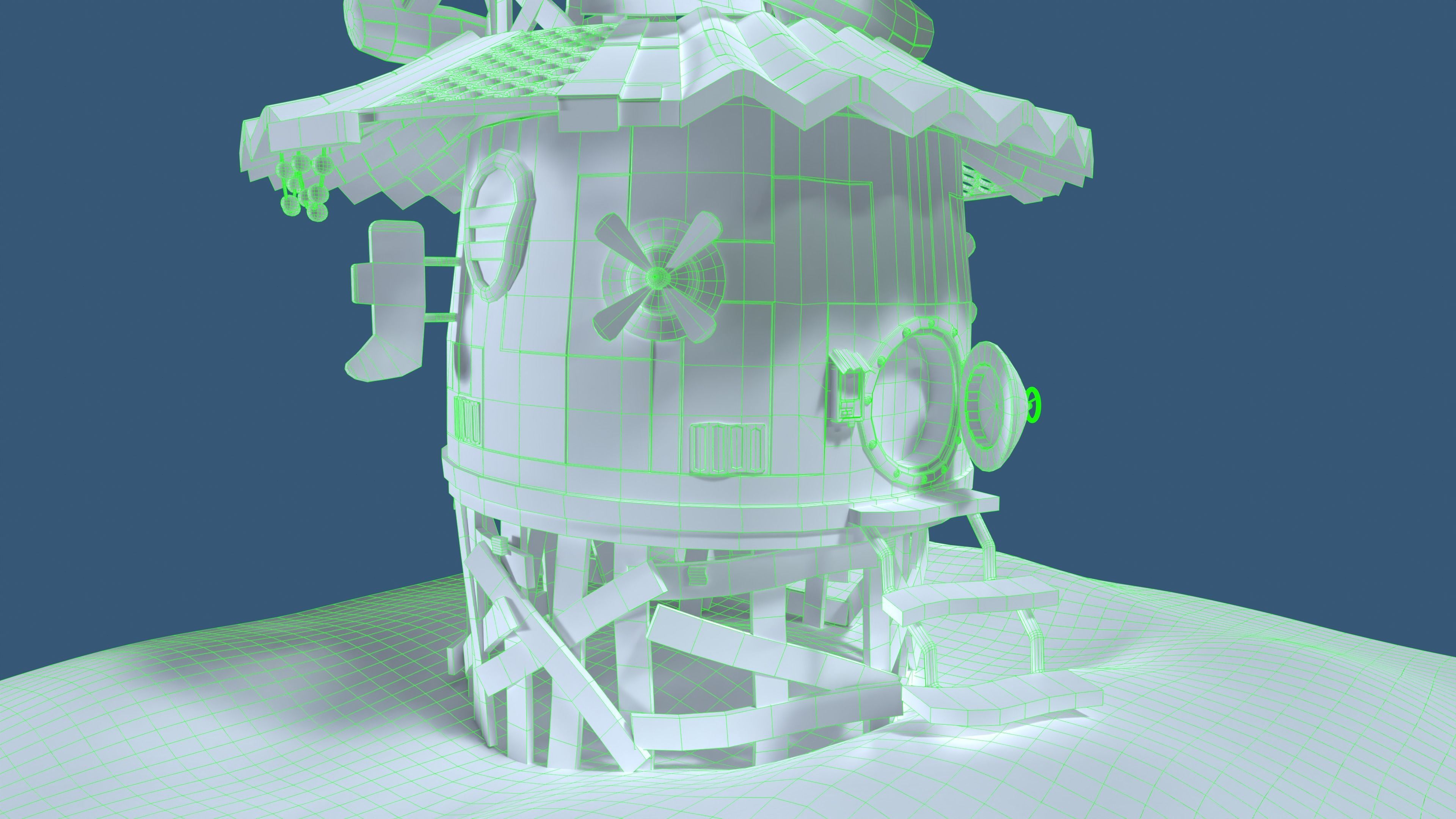 3D model Old School Crash Bandicoot-themed 3D Environment VR / AR / low ...