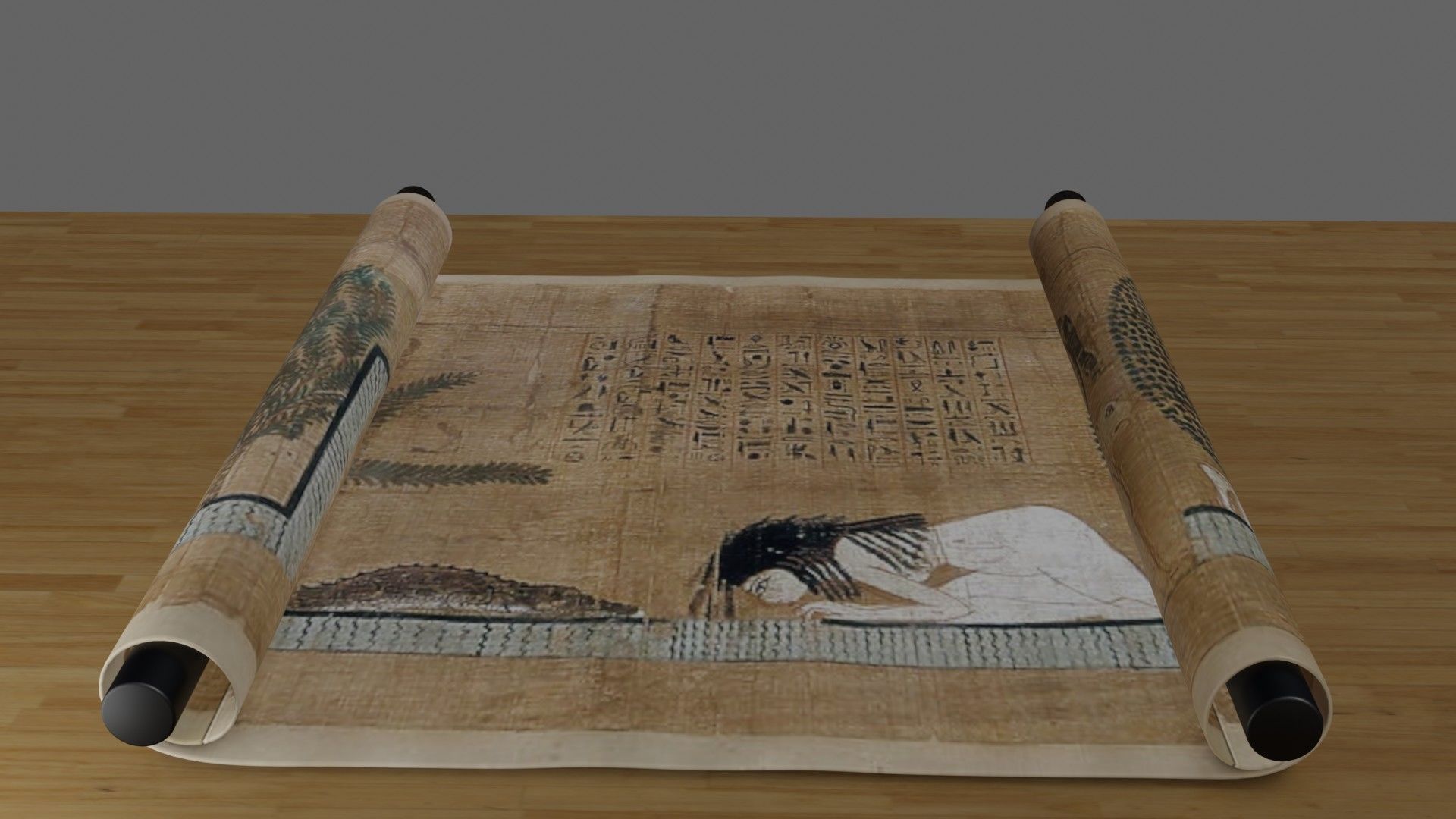 Ancient Scroll Animation 3D model | CGTrader