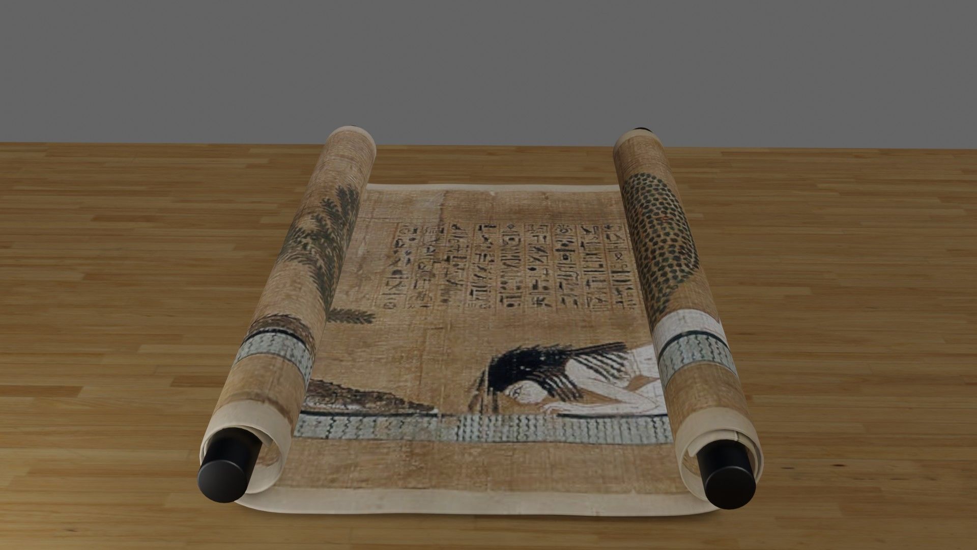 Ancient Scroll Animation 3D model | CGTrader
