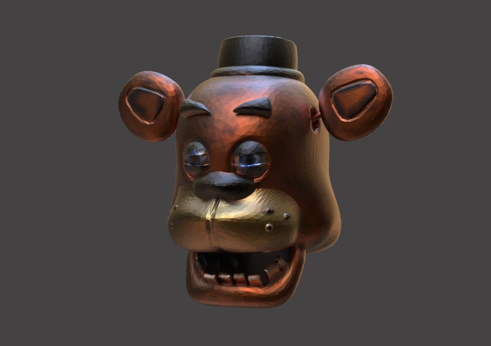 Freddys Head 3D model 3D printable | CGTrader