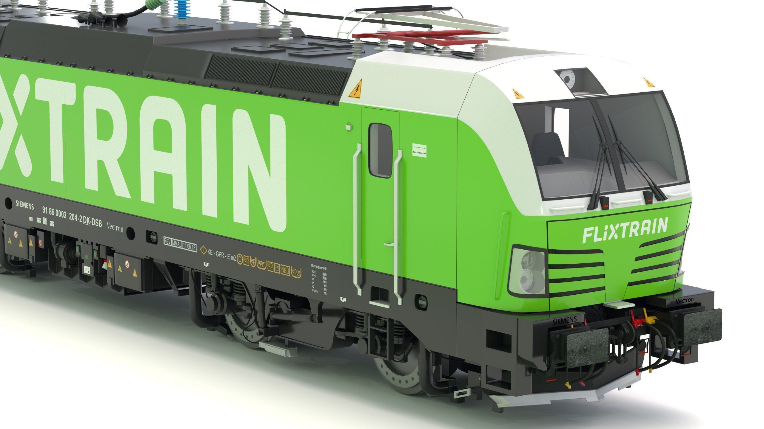 Siemens Vectron Flixtrain 3D model | CGTrader